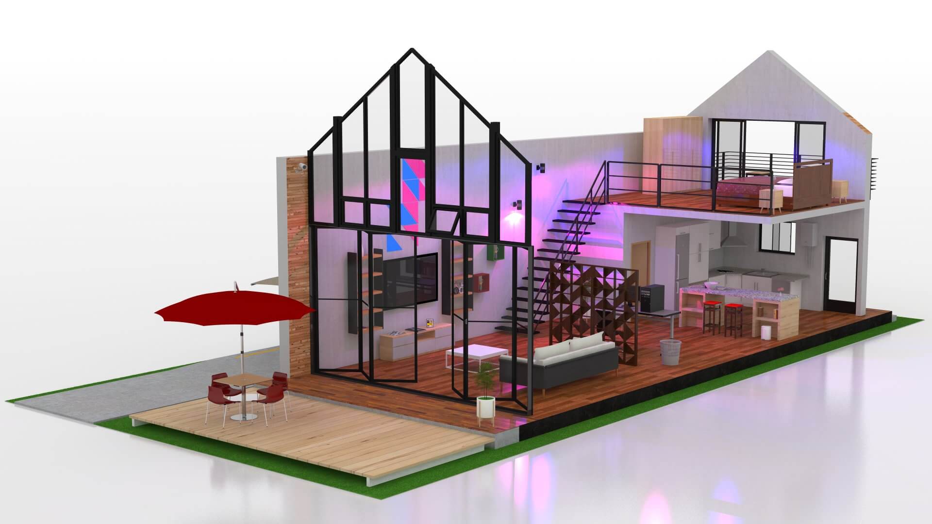 Duplex Home - 3D Model by zyed