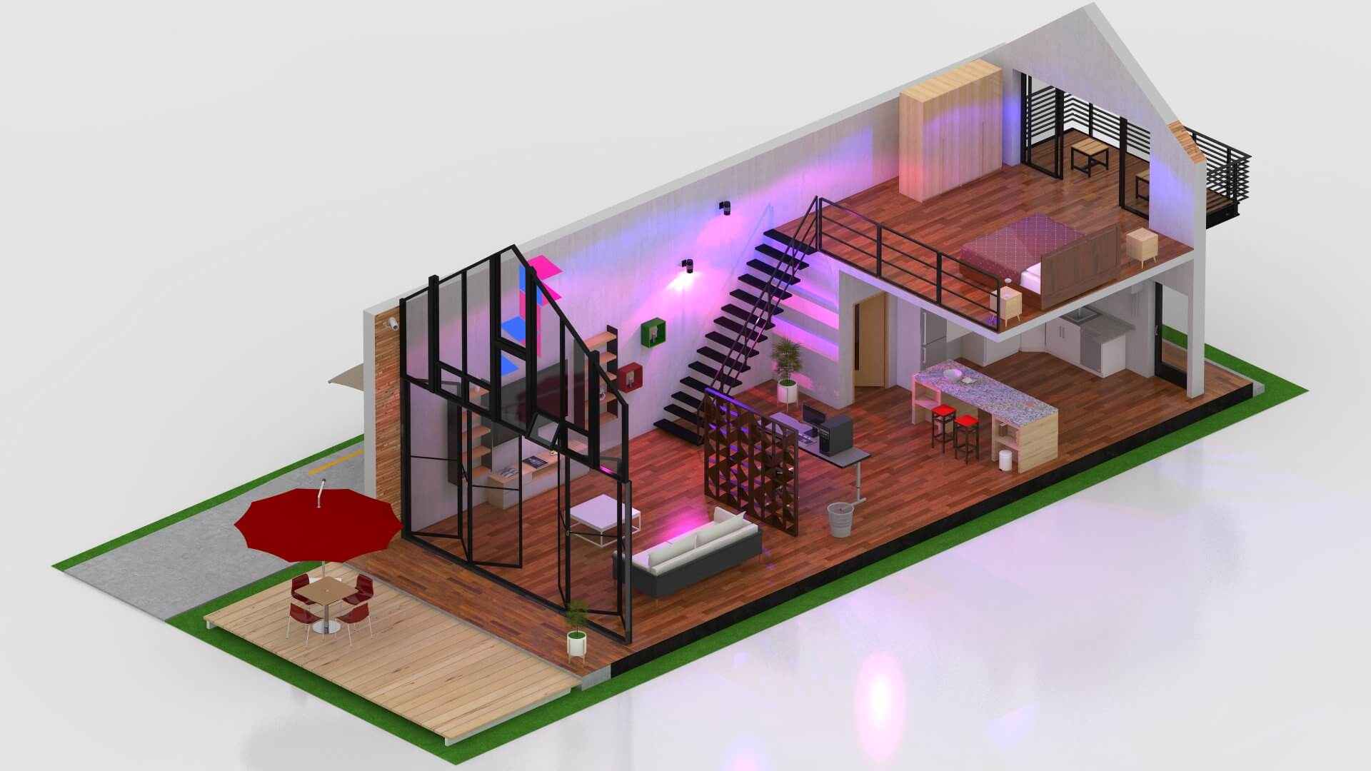 Duplex Home - 3D Model by zyed