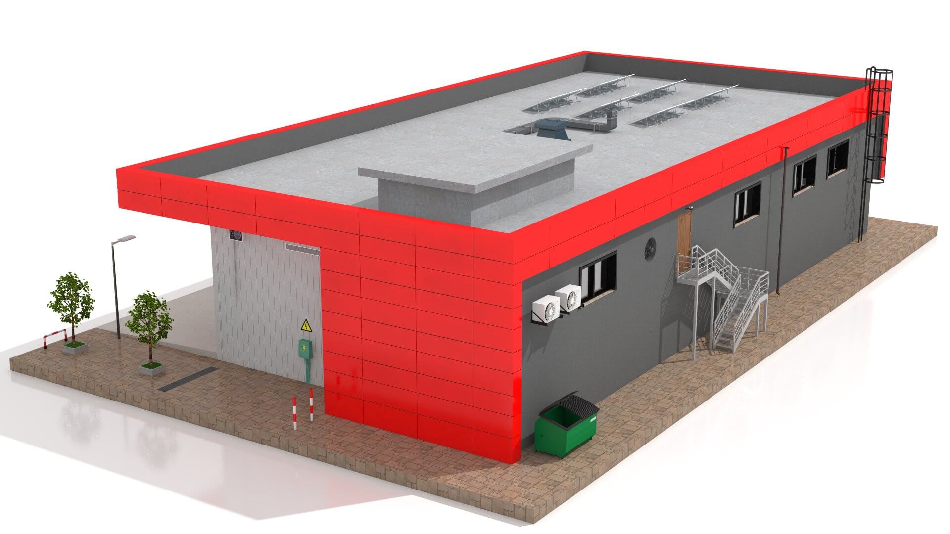 Fire Station - 3D Model by zyed