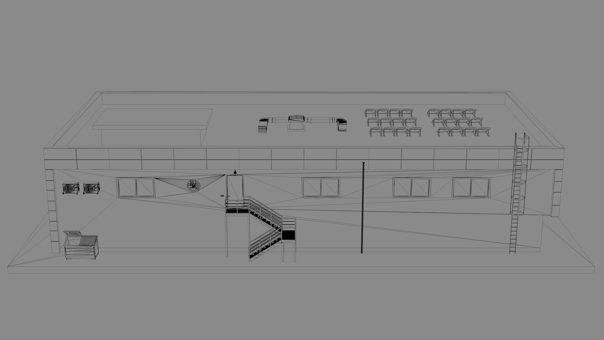 Fire Station - 3D Model by zyed