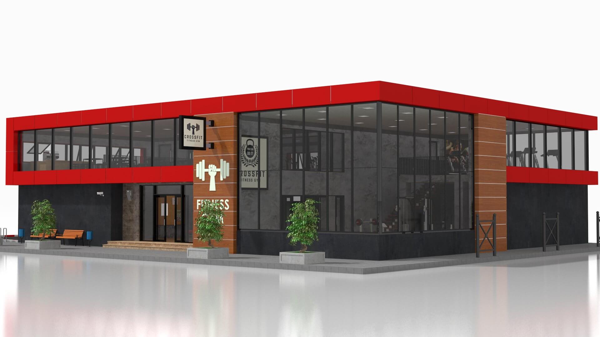 Fitness Center - 3D Model by zyed