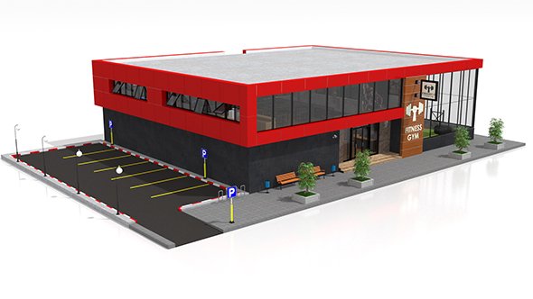 Fitness Center - 3D Model by zyed