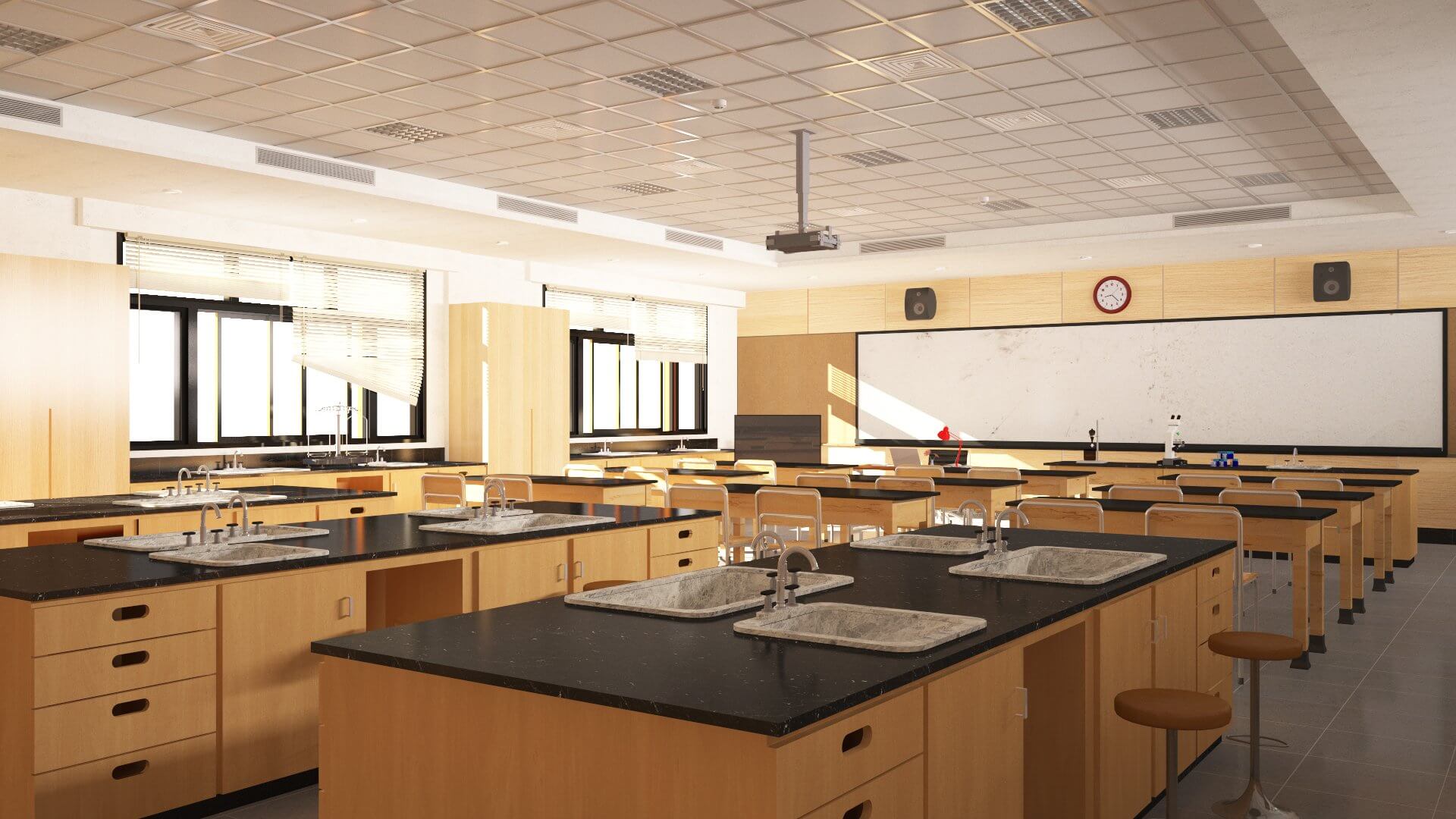 Laboratory Classroom - 3D Model by zyed