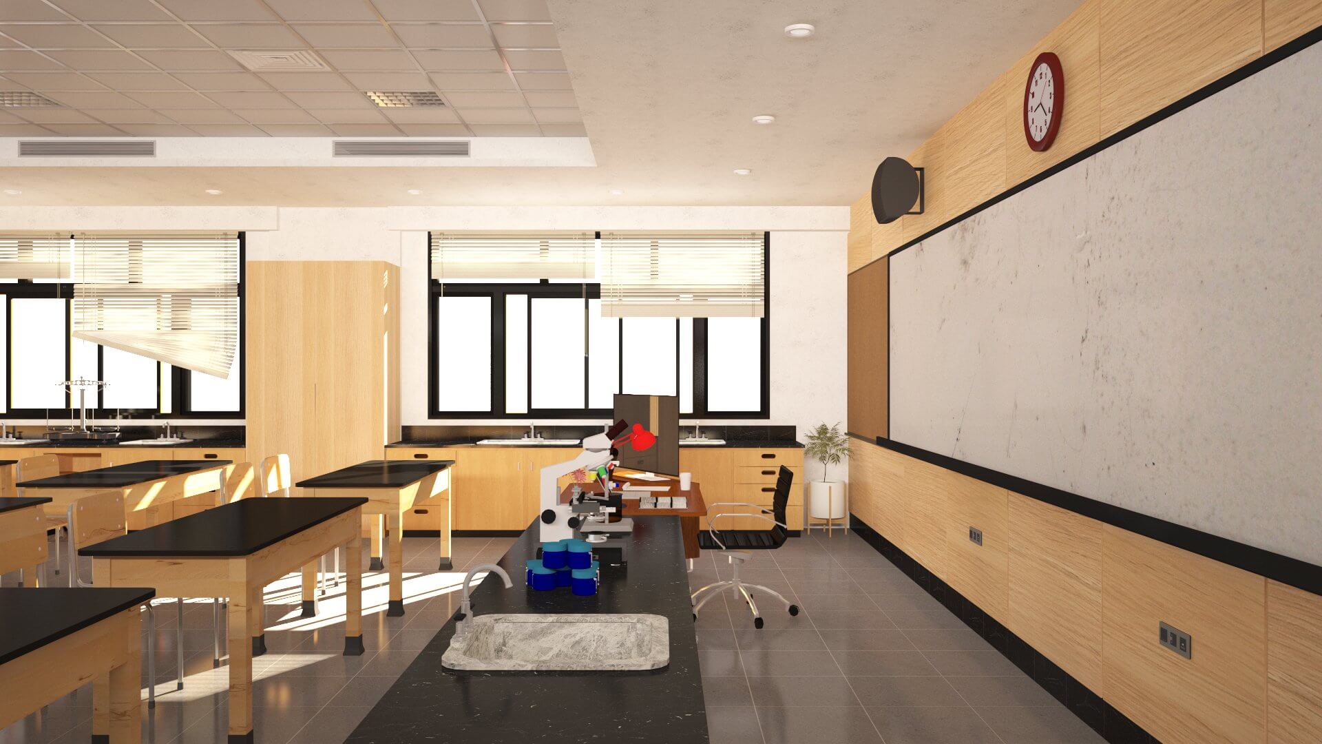 Laboratory Classroom - 3D Model by zyed