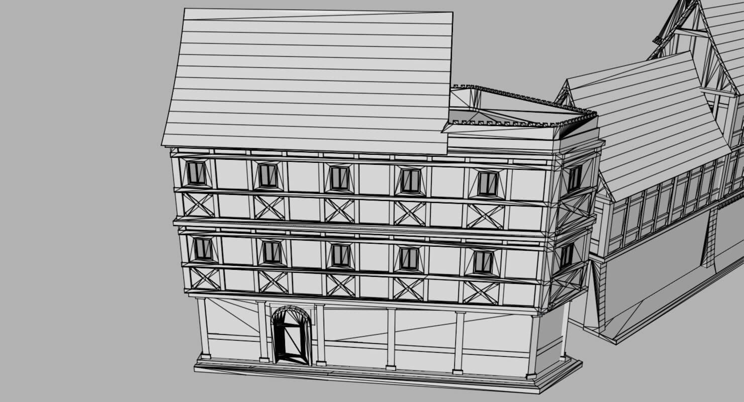 Medieval Building - 3D Model by zyed