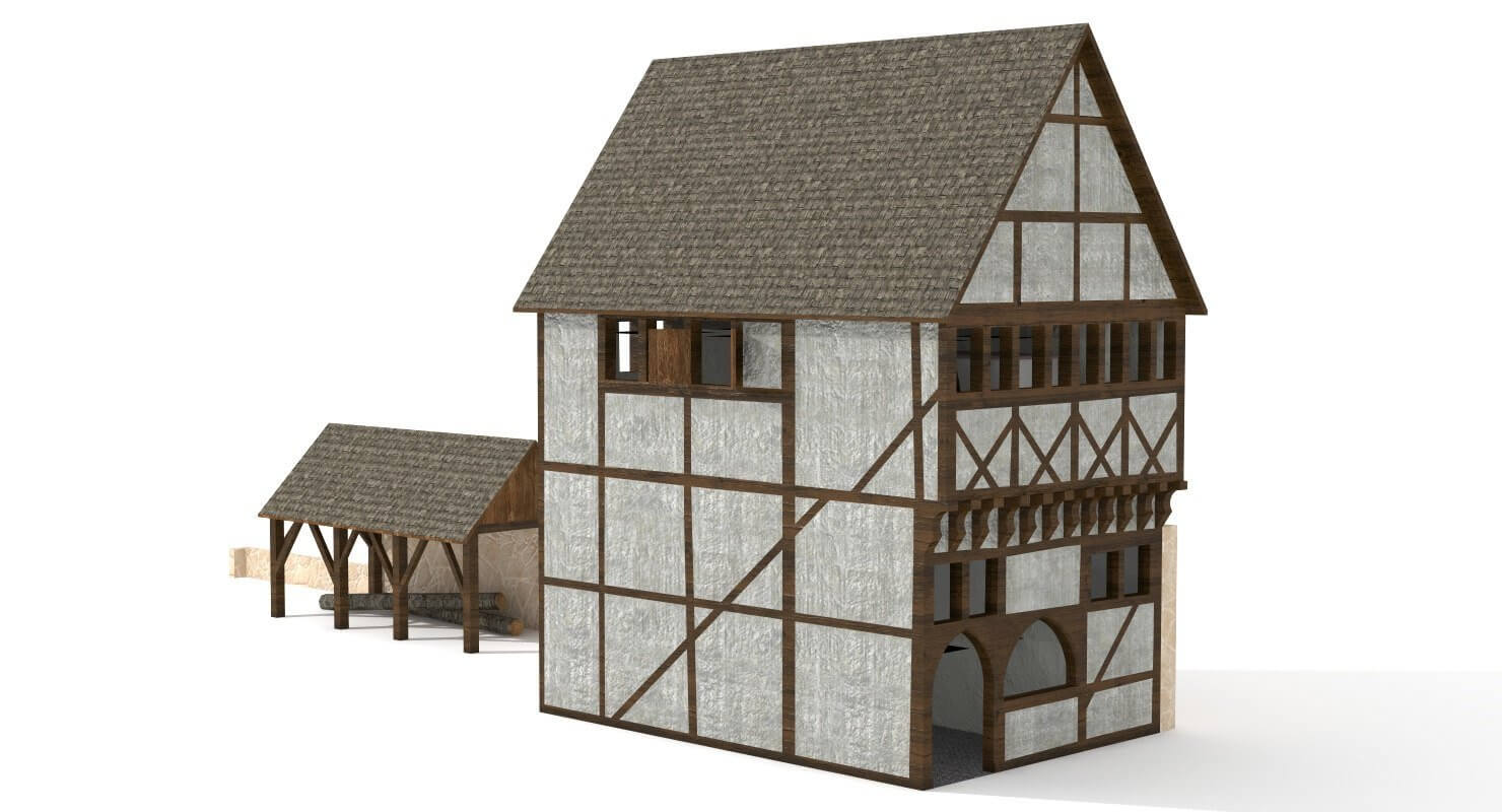 Medieval Farm - 3D Model by zyed