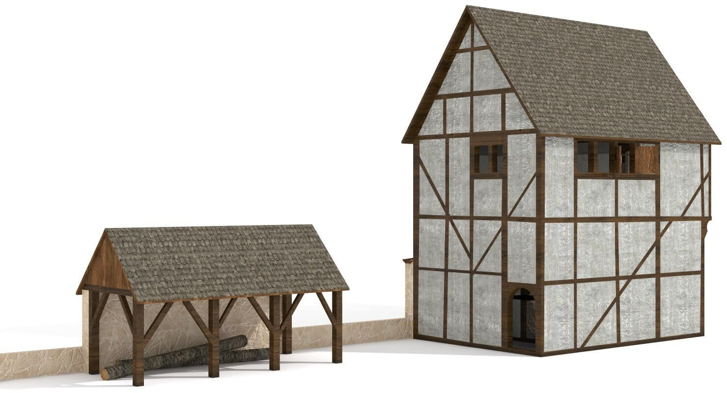 Medieval Farm - 3D Model by zyed