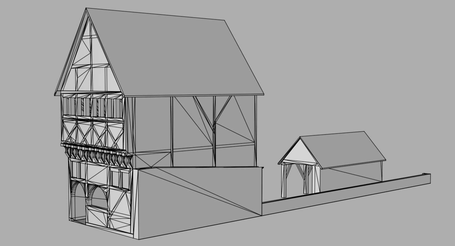 Medieval Farm - 3D Model by zyed