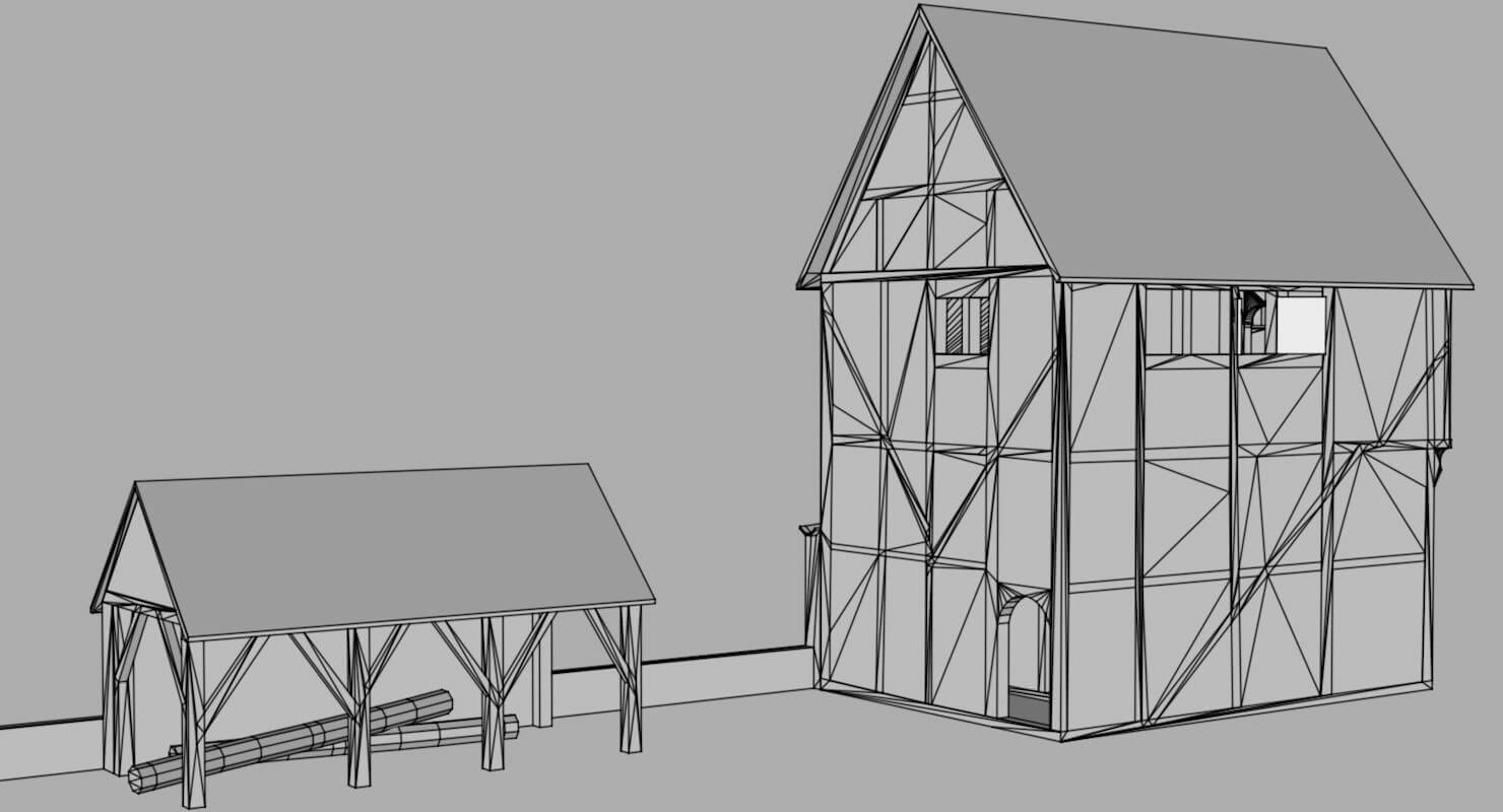 Medieval Farm - 3D Model by zyed