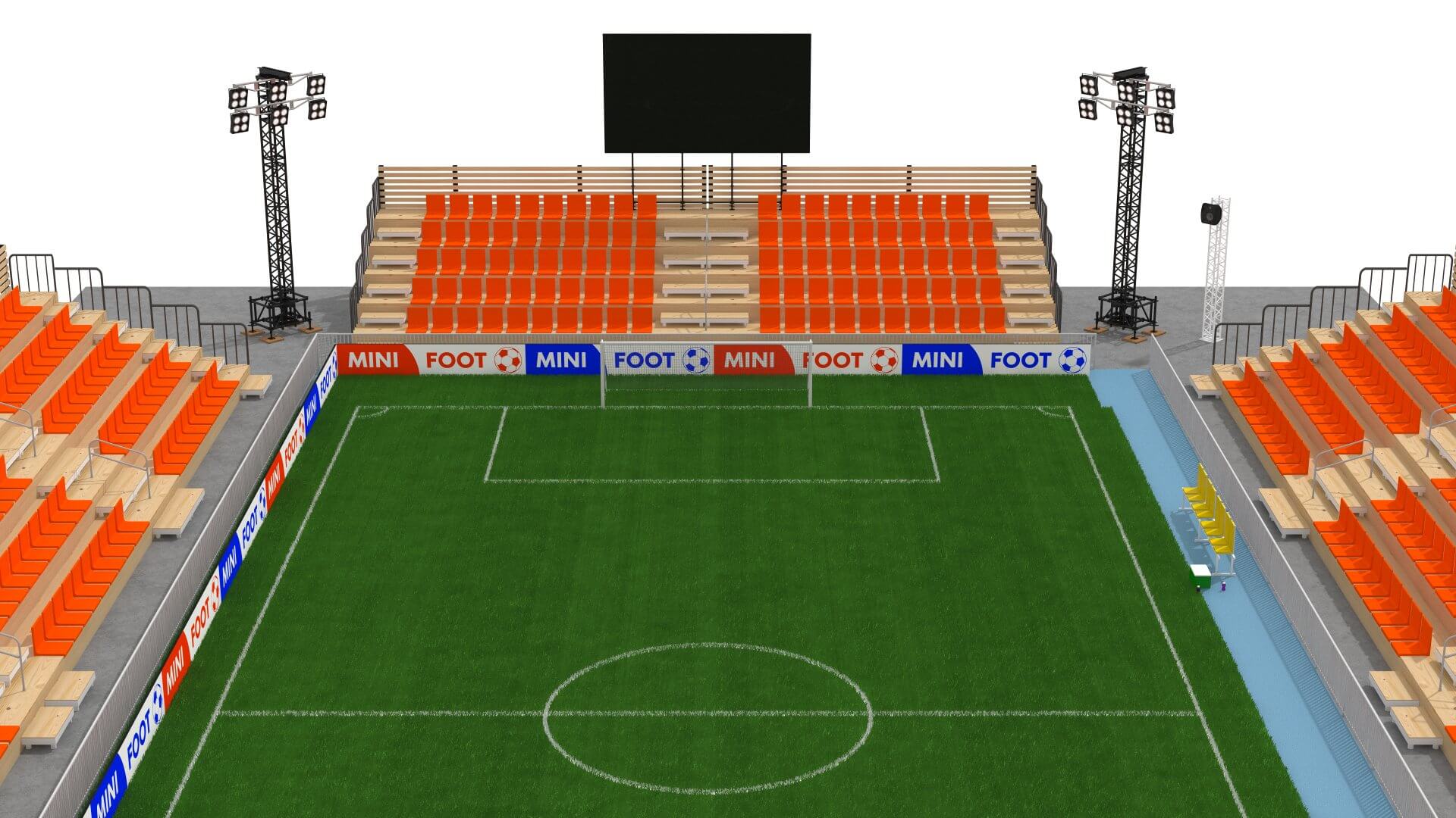 Mini Football Stadium - 3D Model by zyed