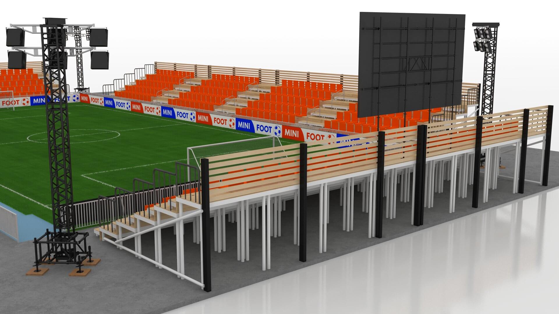 Mini Football Stadium - 3D Model by zyed