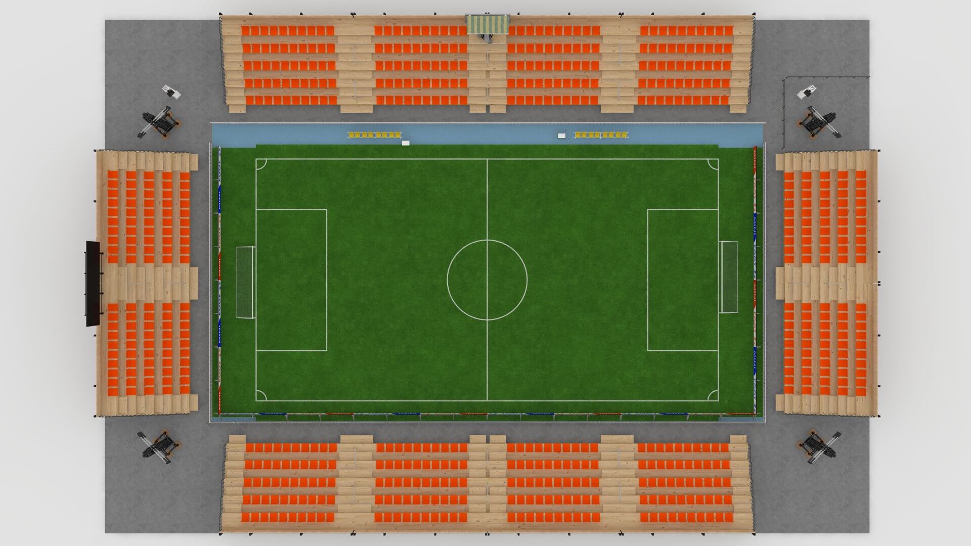 Mini Football Stadium - 3D Model by zyed