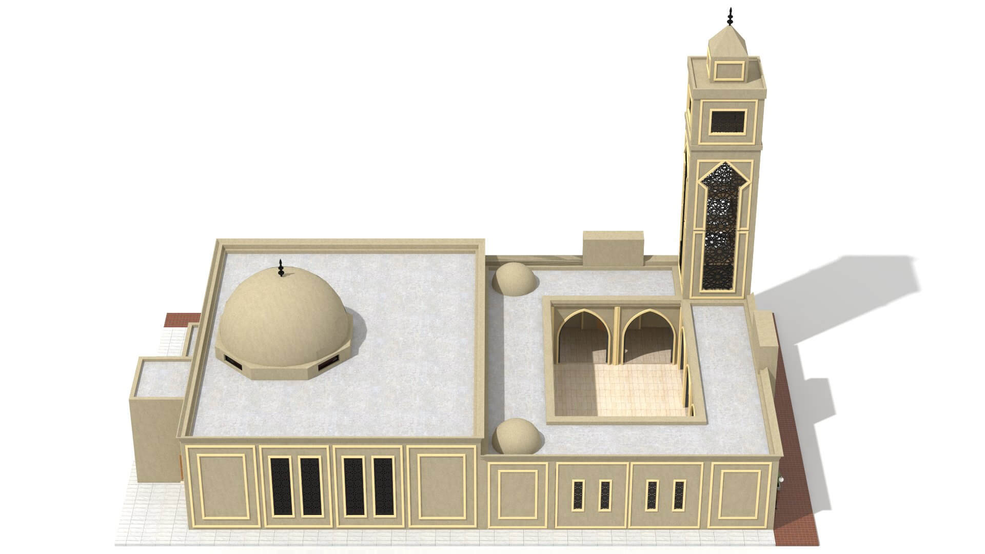 Mosque - 3D Model by zyed