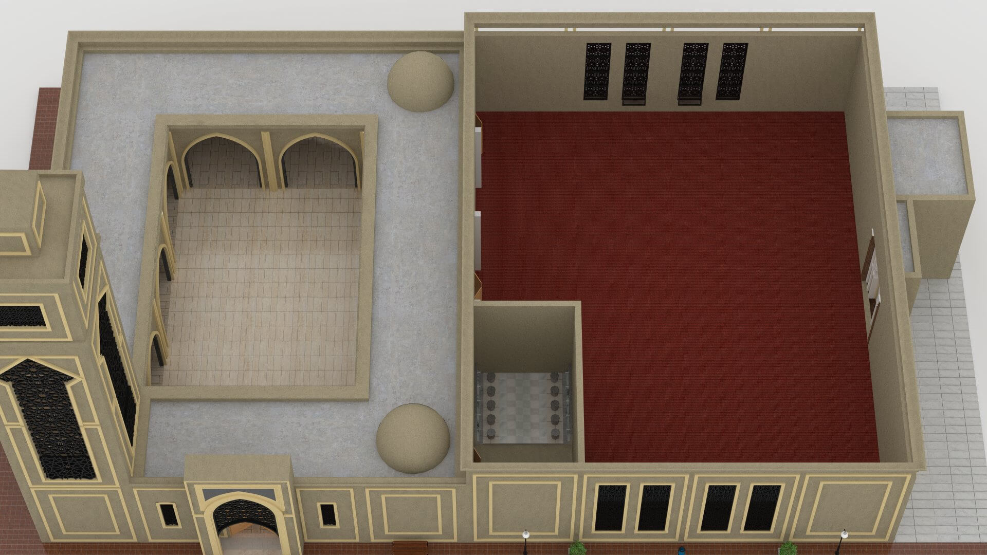 Mosque - 3D Model by zyed