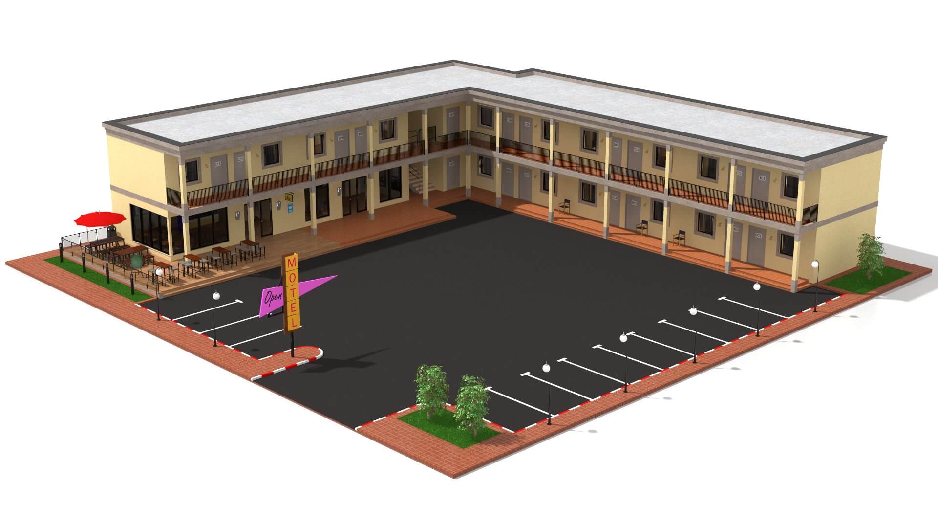 Motel - 3D Model by zyed