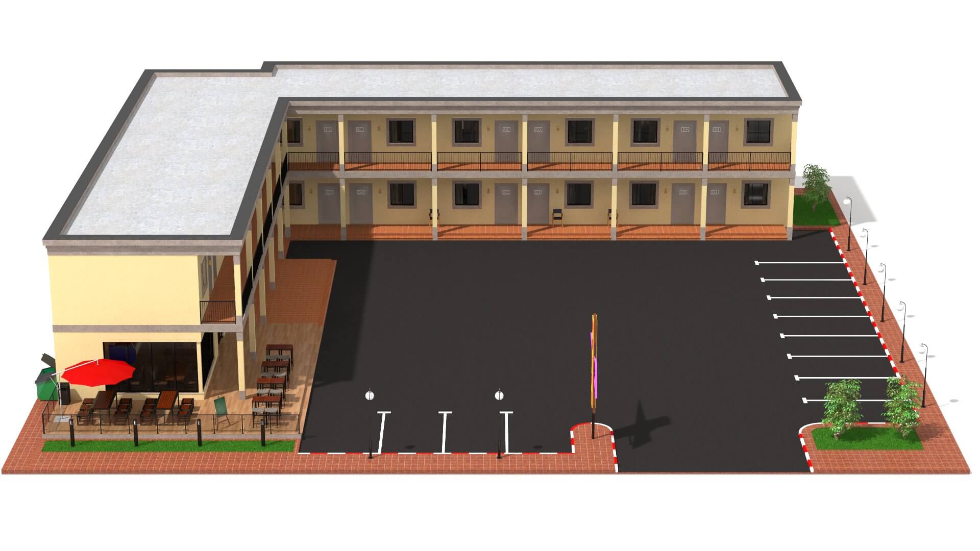 Motel - 3D Model by zyed