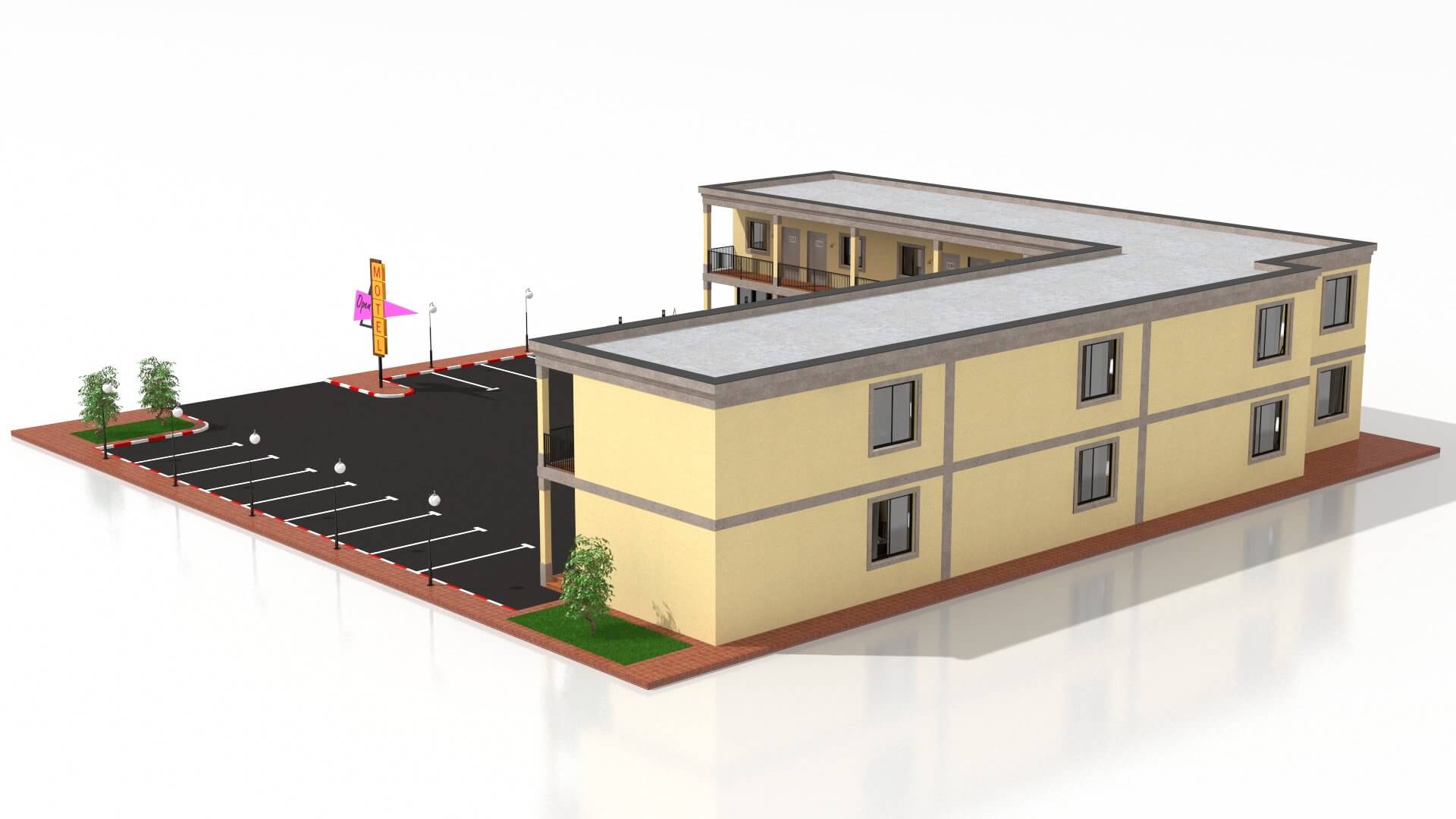 Motel - 3D Model by zyed