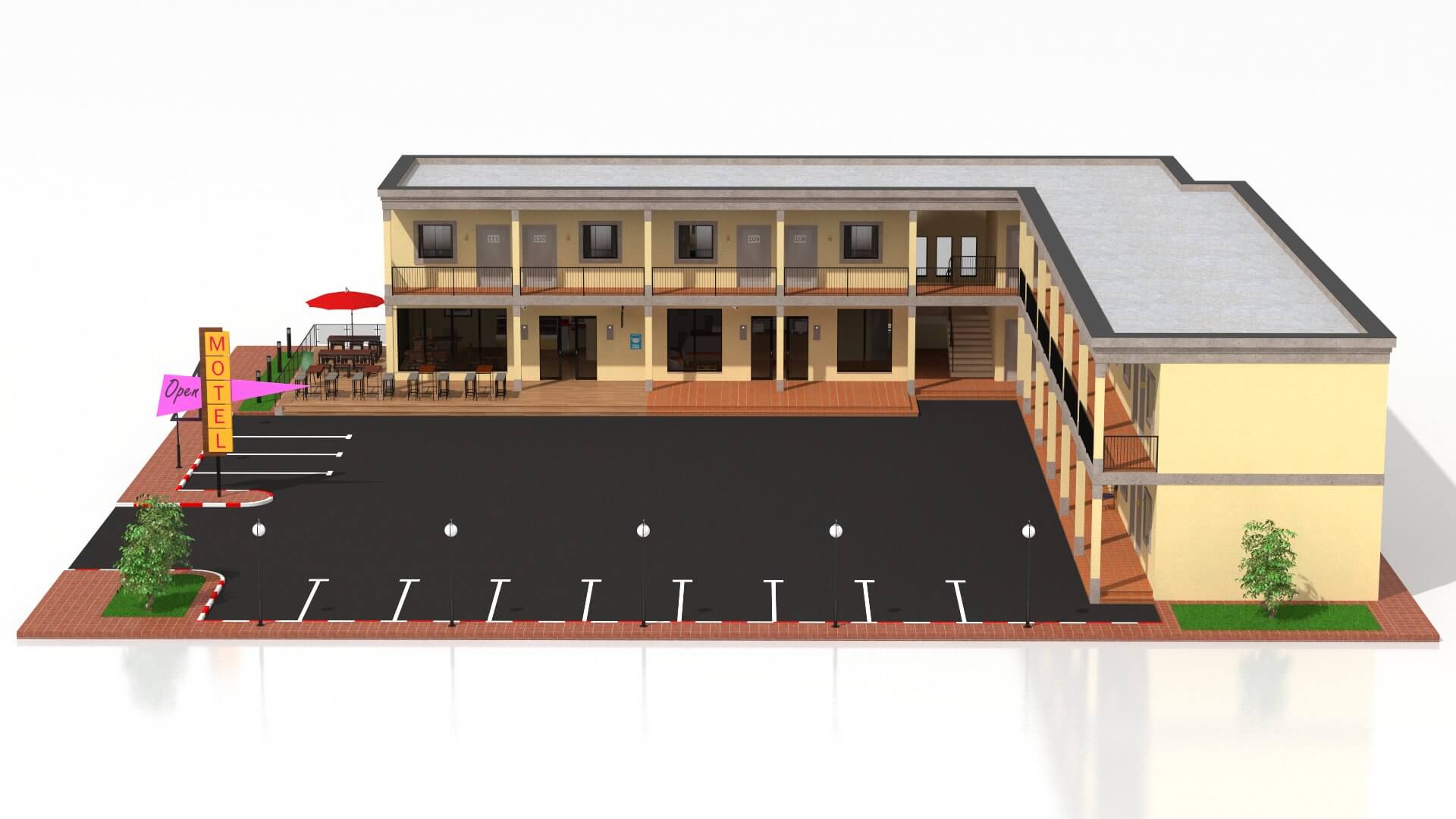 Motel - 3D Model by zyed