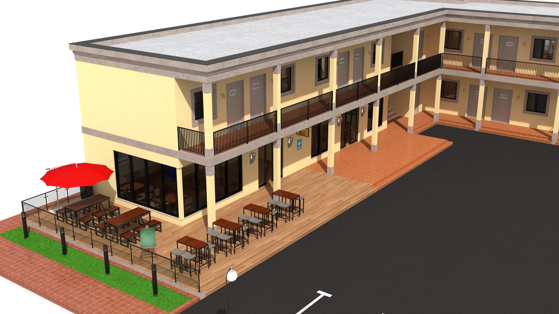 Motel - 3D Model by zyed