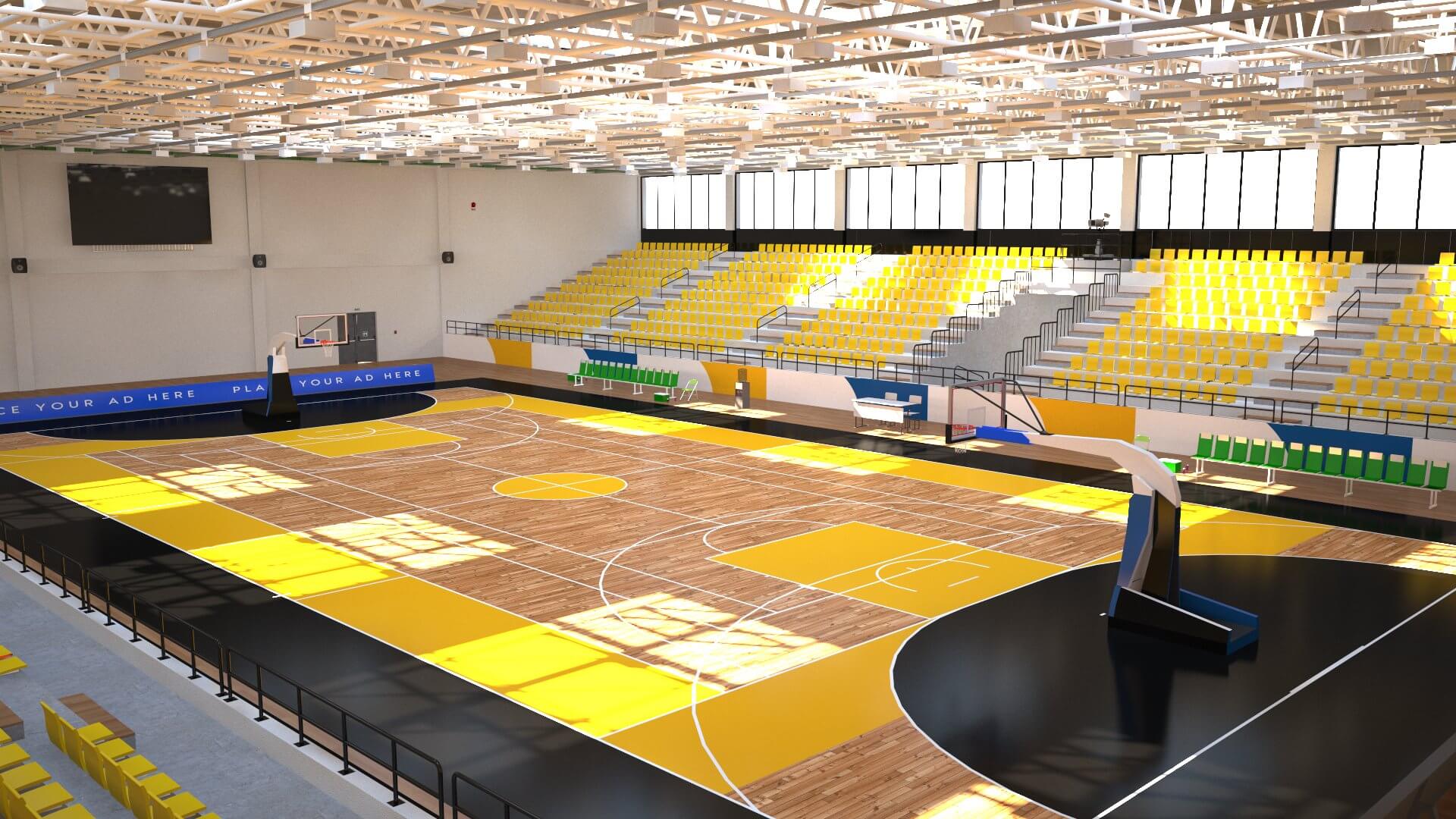 Multipurpose Stadium - 3D Model by zyed