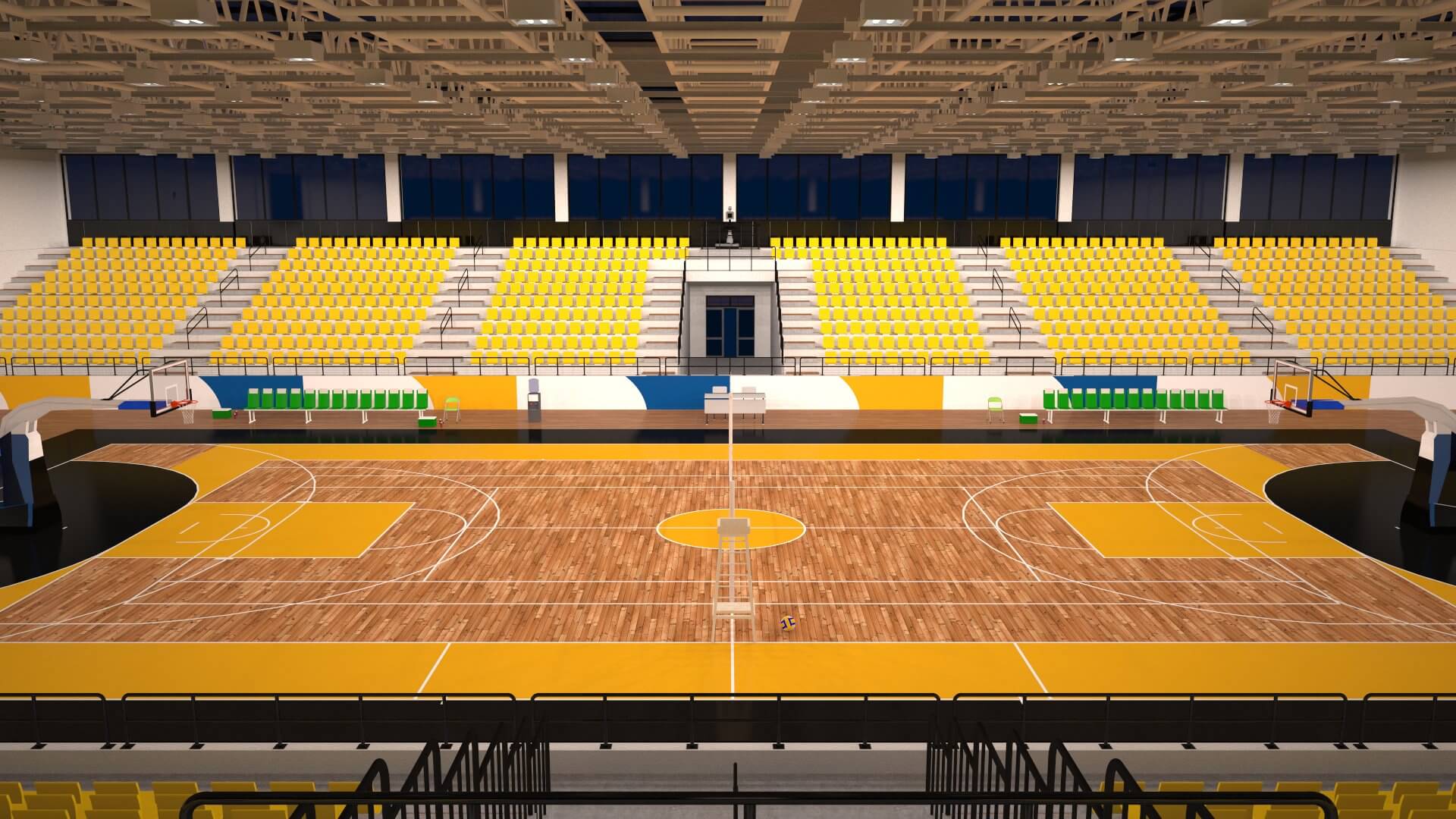 Multipurpose Stadium - 3D Model by zyed