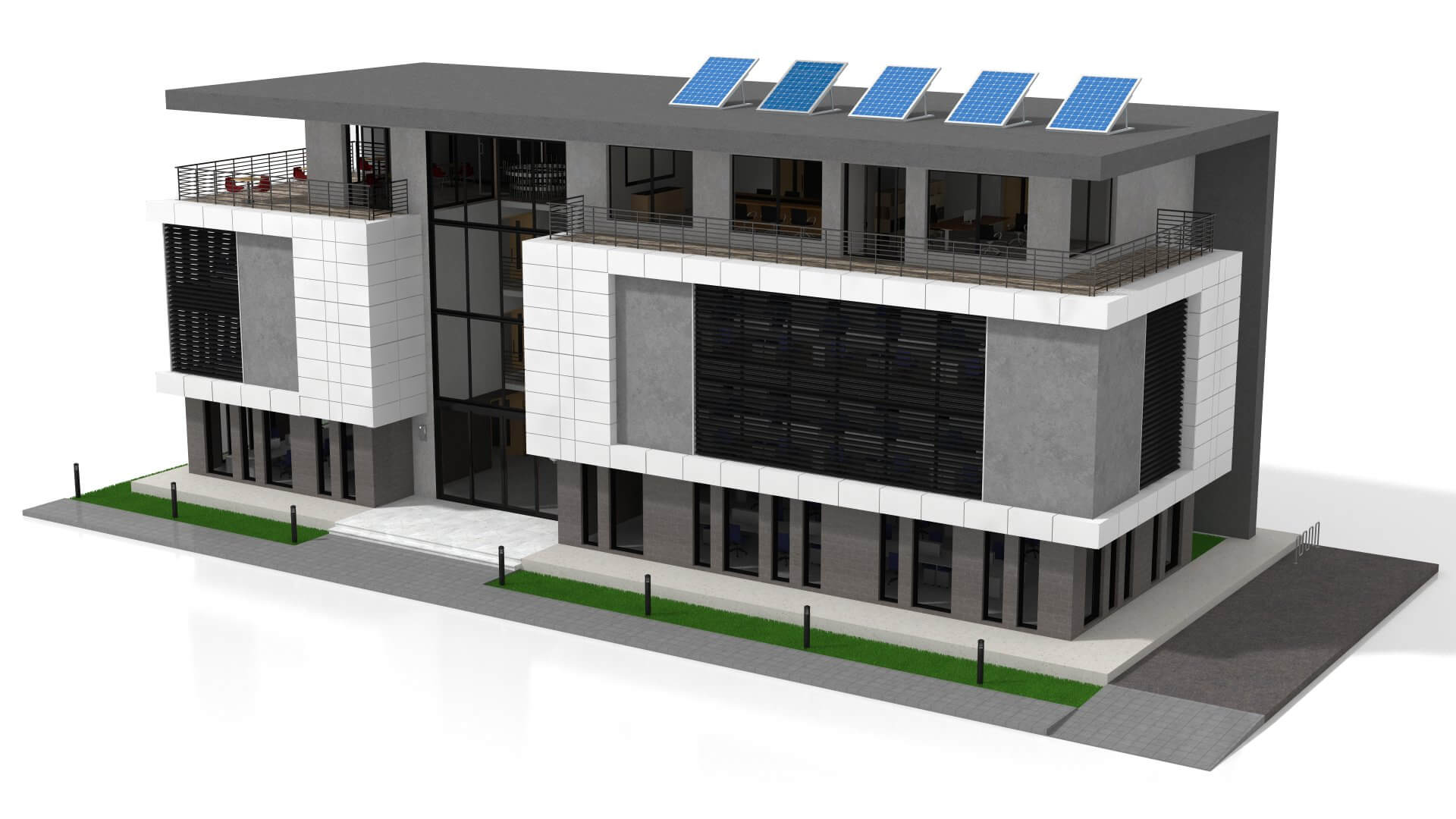 2 Storey Office Building 3d Model - vrogue.co