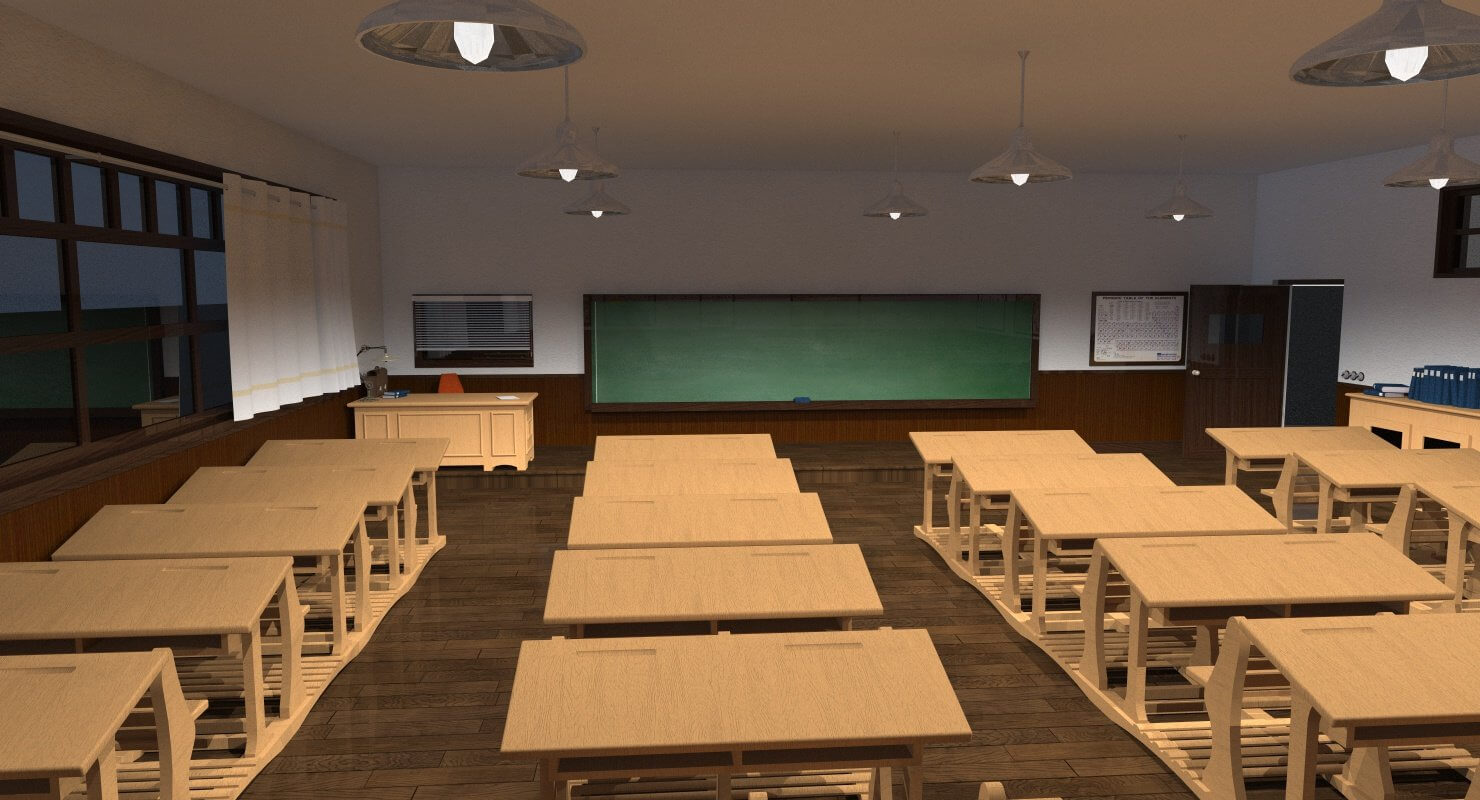 Old Classroom - 3D Model by zyed