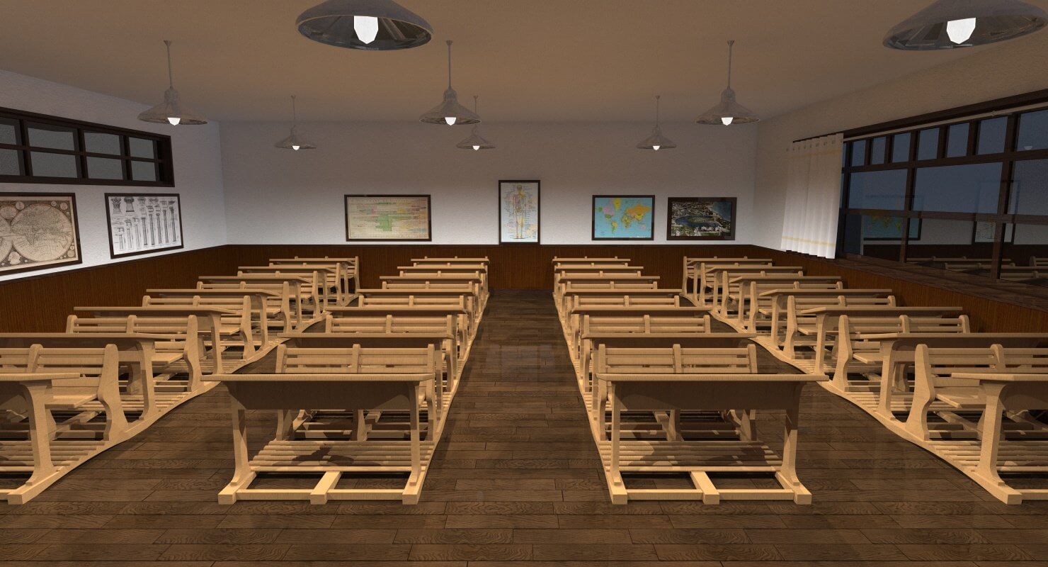 Old Classroom - 3D Model by zyed