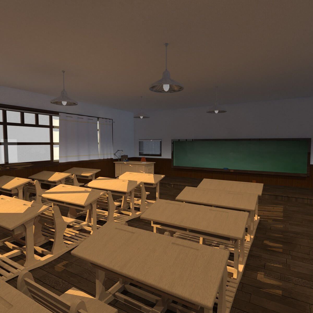 Old Classroom - 3D Model by zyed