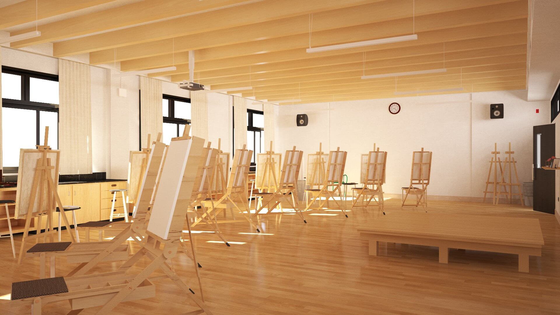 Painting Studio - 3D Model by zyed