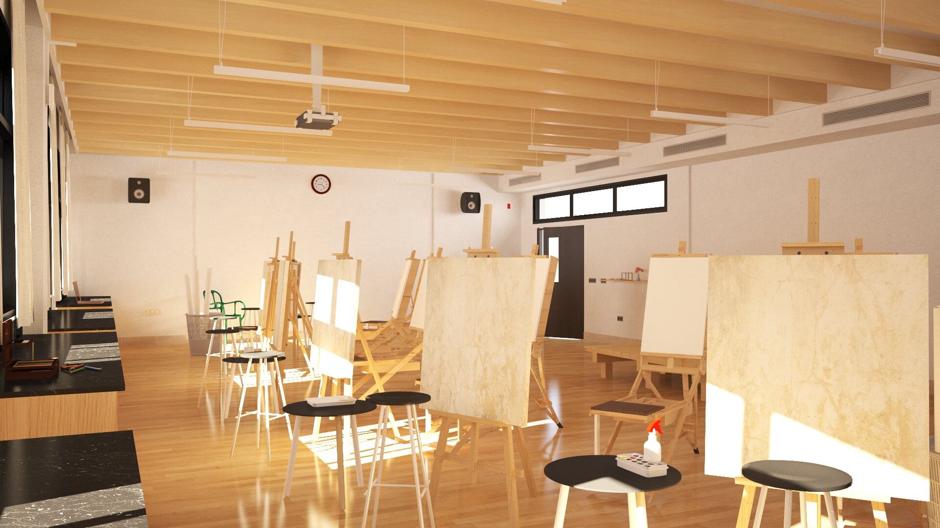 Painting Studio - 3D Model by zyed