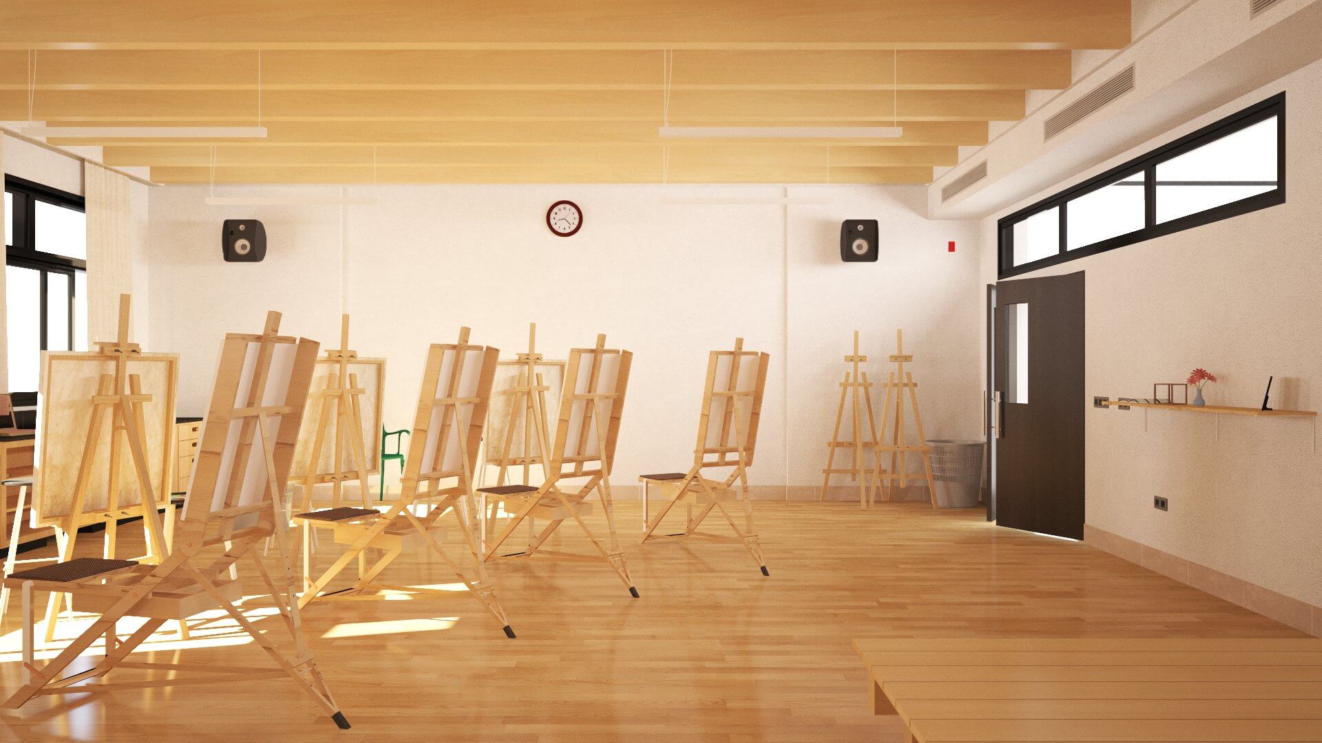 Painting Studio - 3D Model by zyed