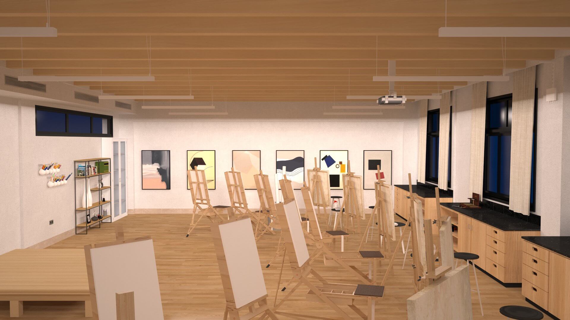 Painting Studio - 3D Model by zyed