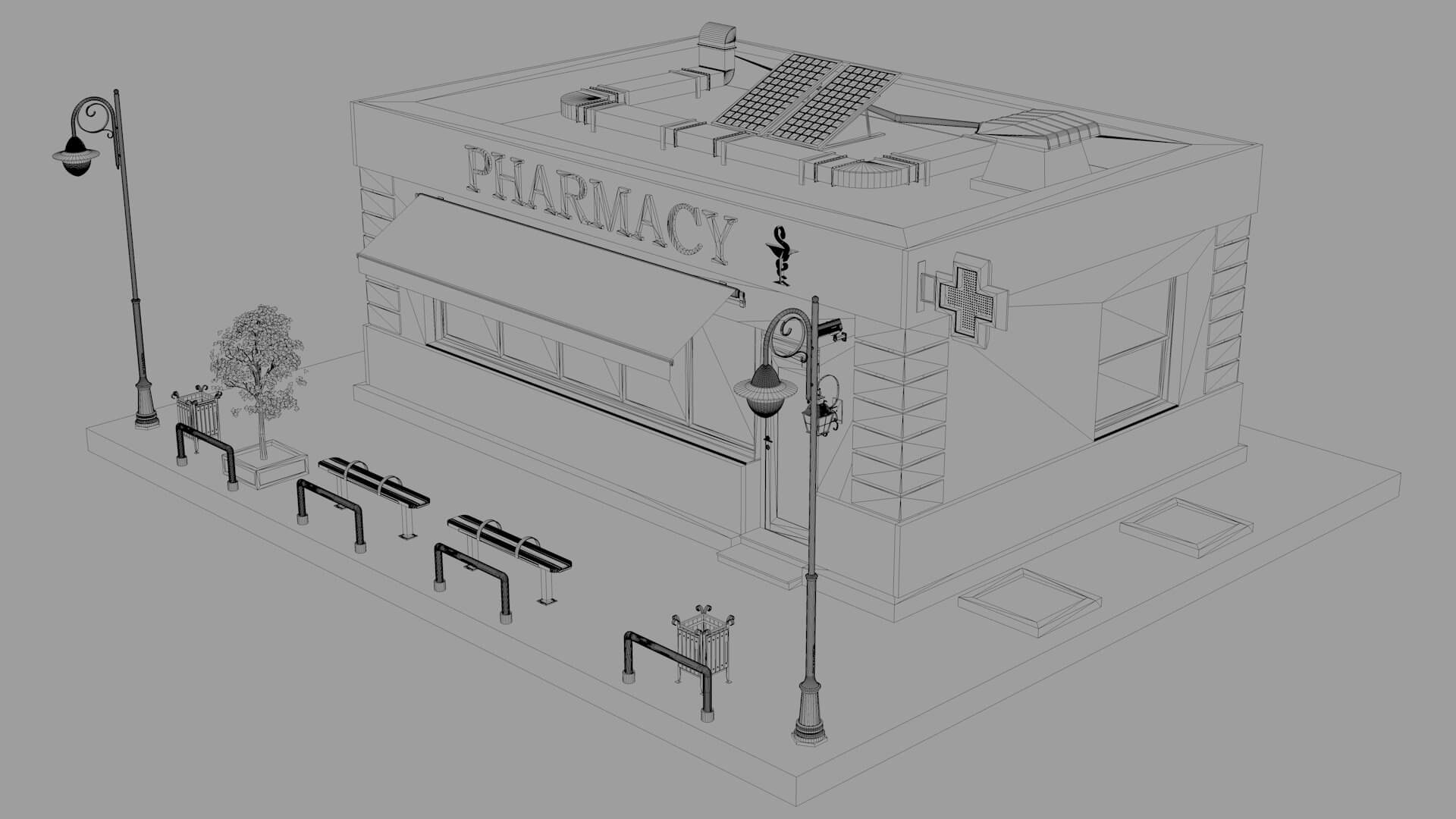 Pharmacy - 3D Model by zyed