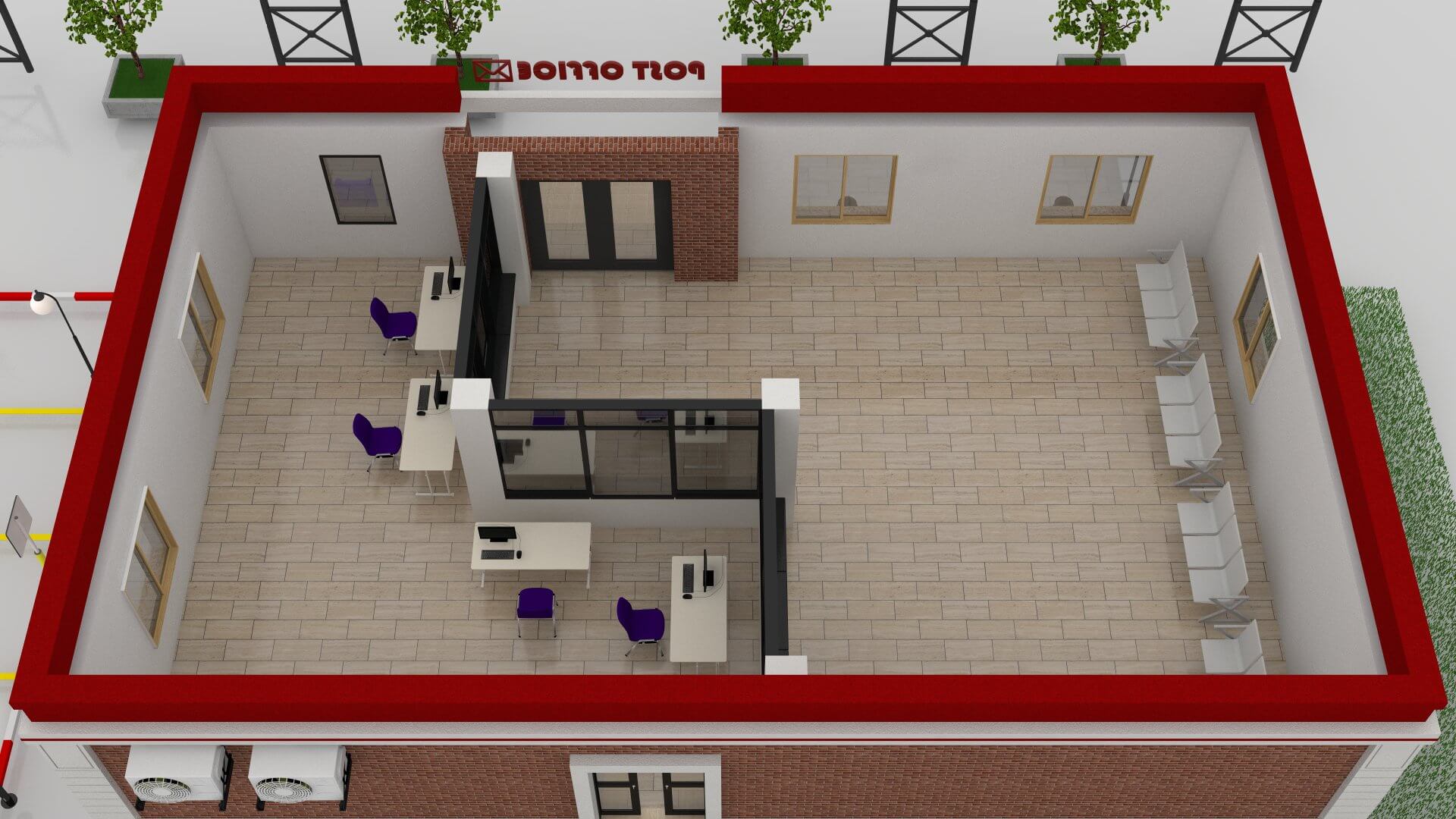 Post Office - 3D Model by zyed