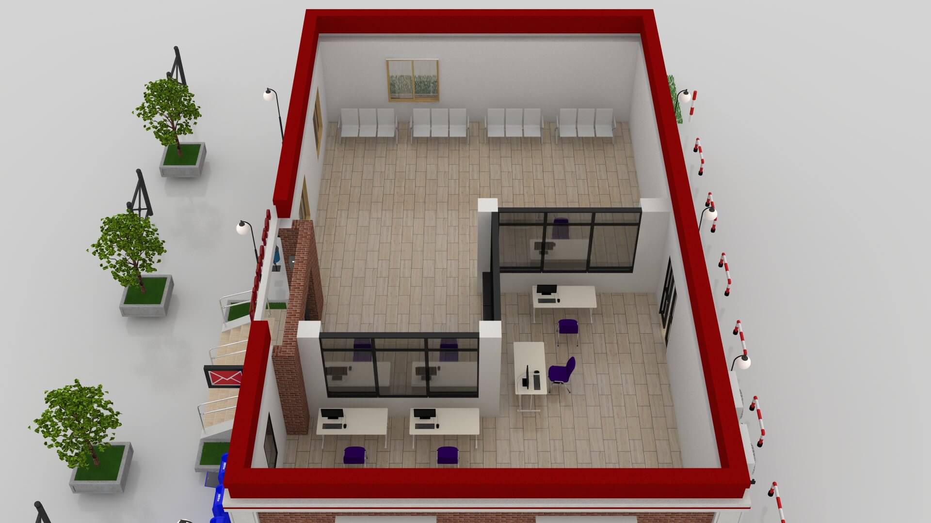 Post Office - 3D Model by zyed