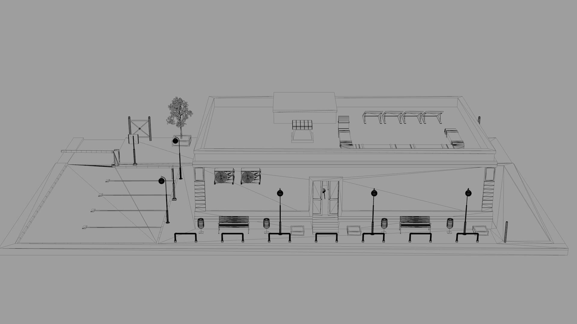 Post Office - 3D Model by zyed