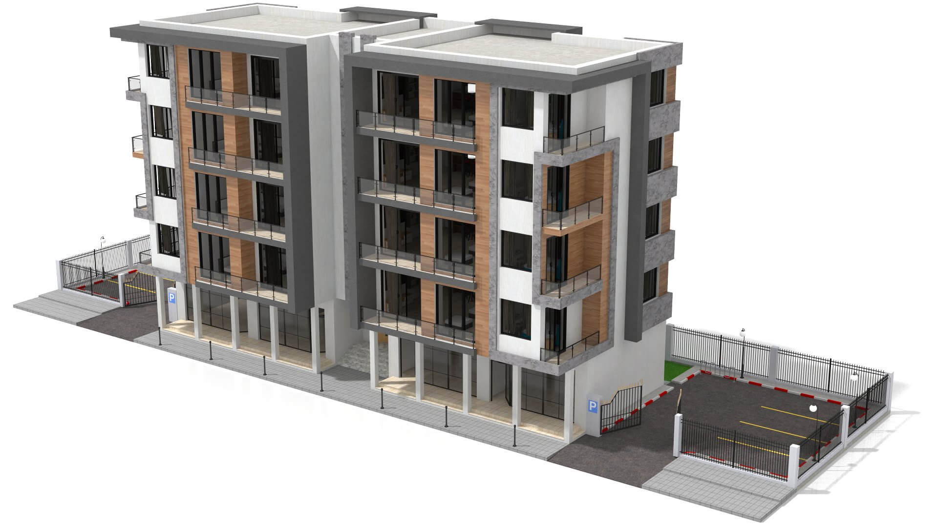 Residential Tenement Block - 3D Model by zyed