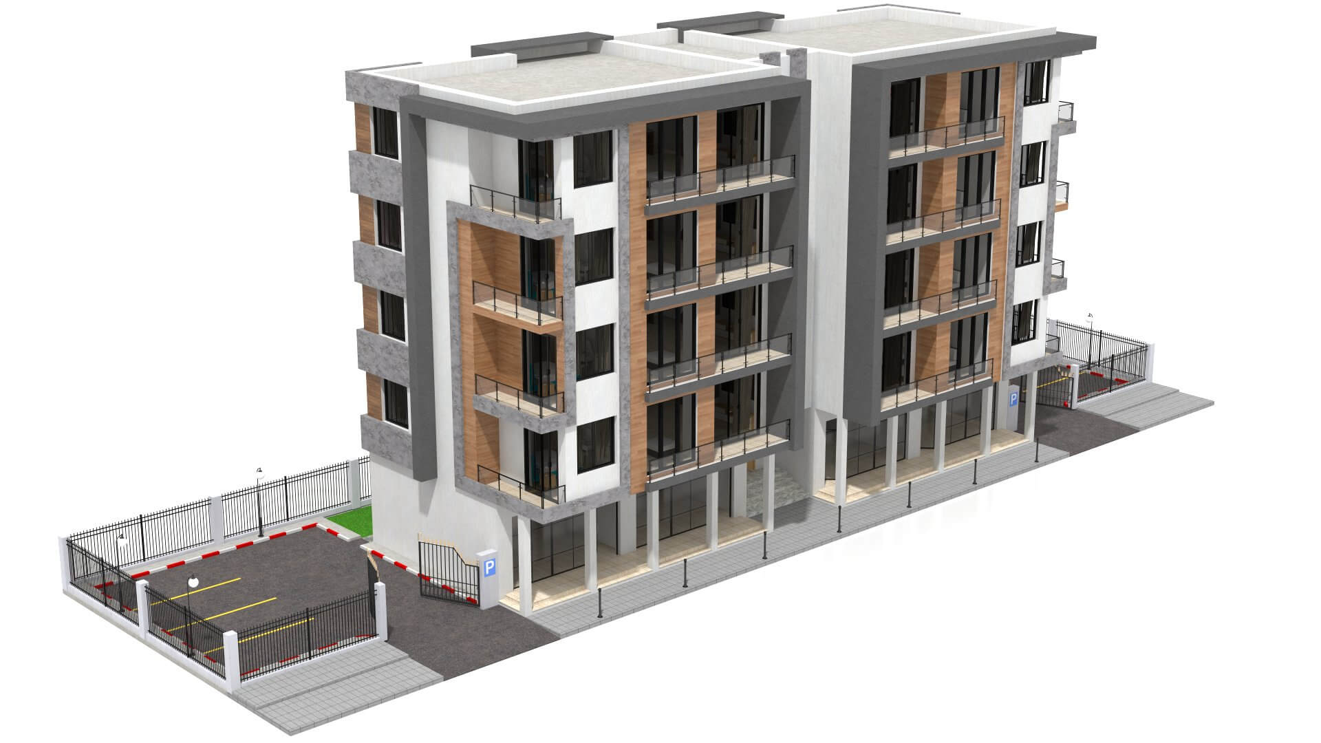 Residential Tenement Block - 3D Model by zyed