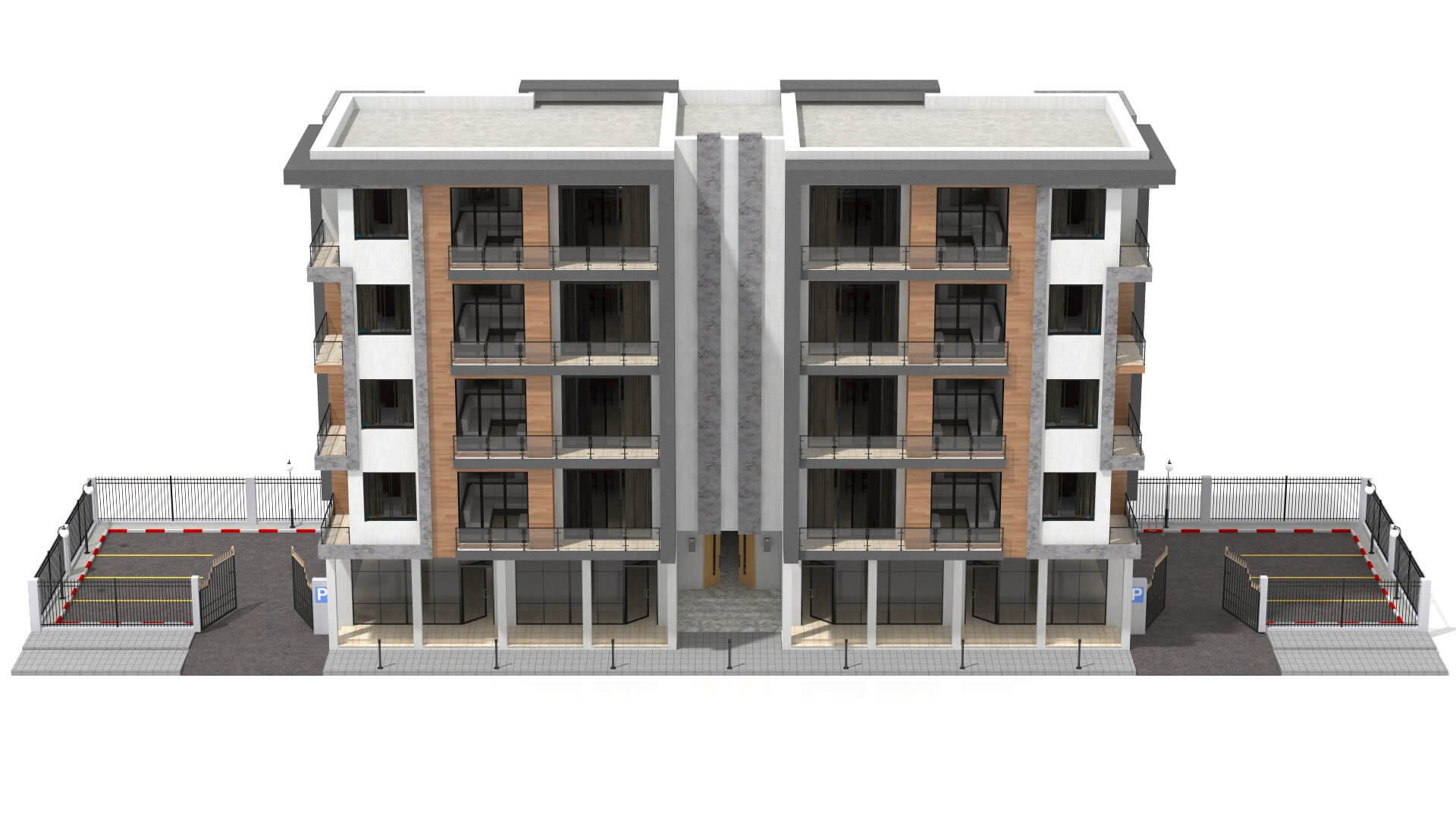 Residential Tenement Block - 3D Model by zyed