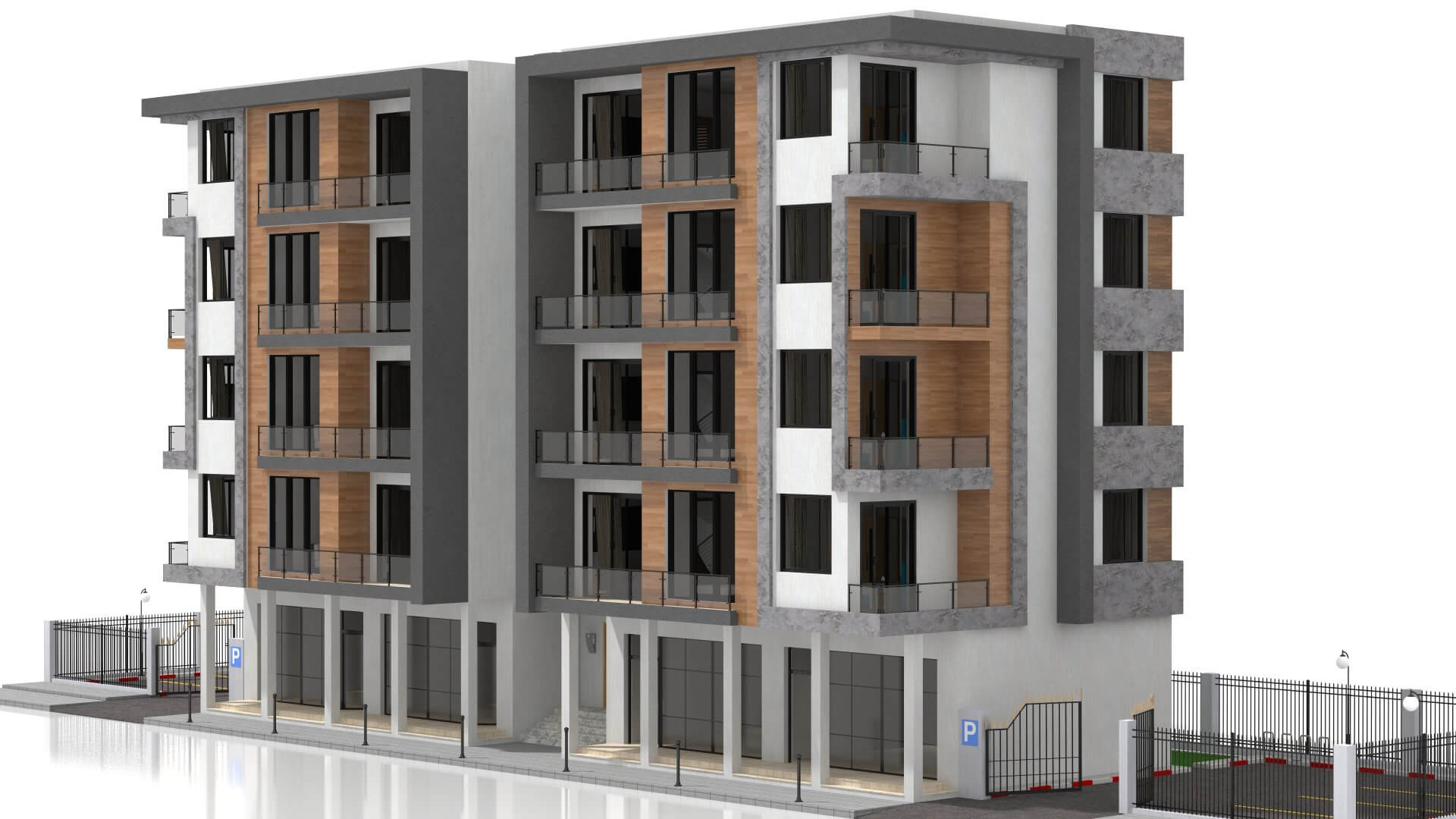 Residential Tenement Block - 3D Model by zyed