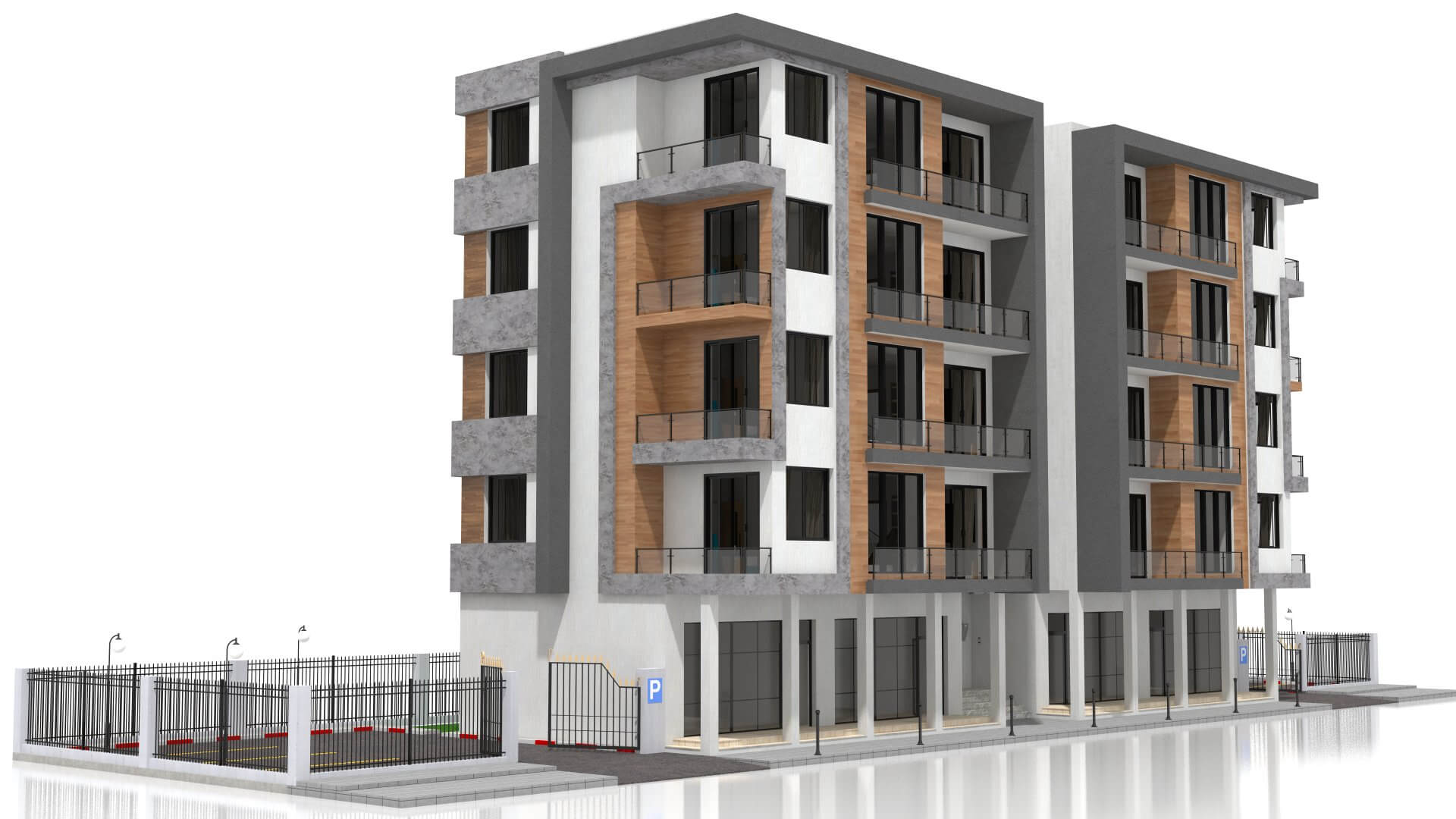 Residential Tenement Block - 3D Model by zyed