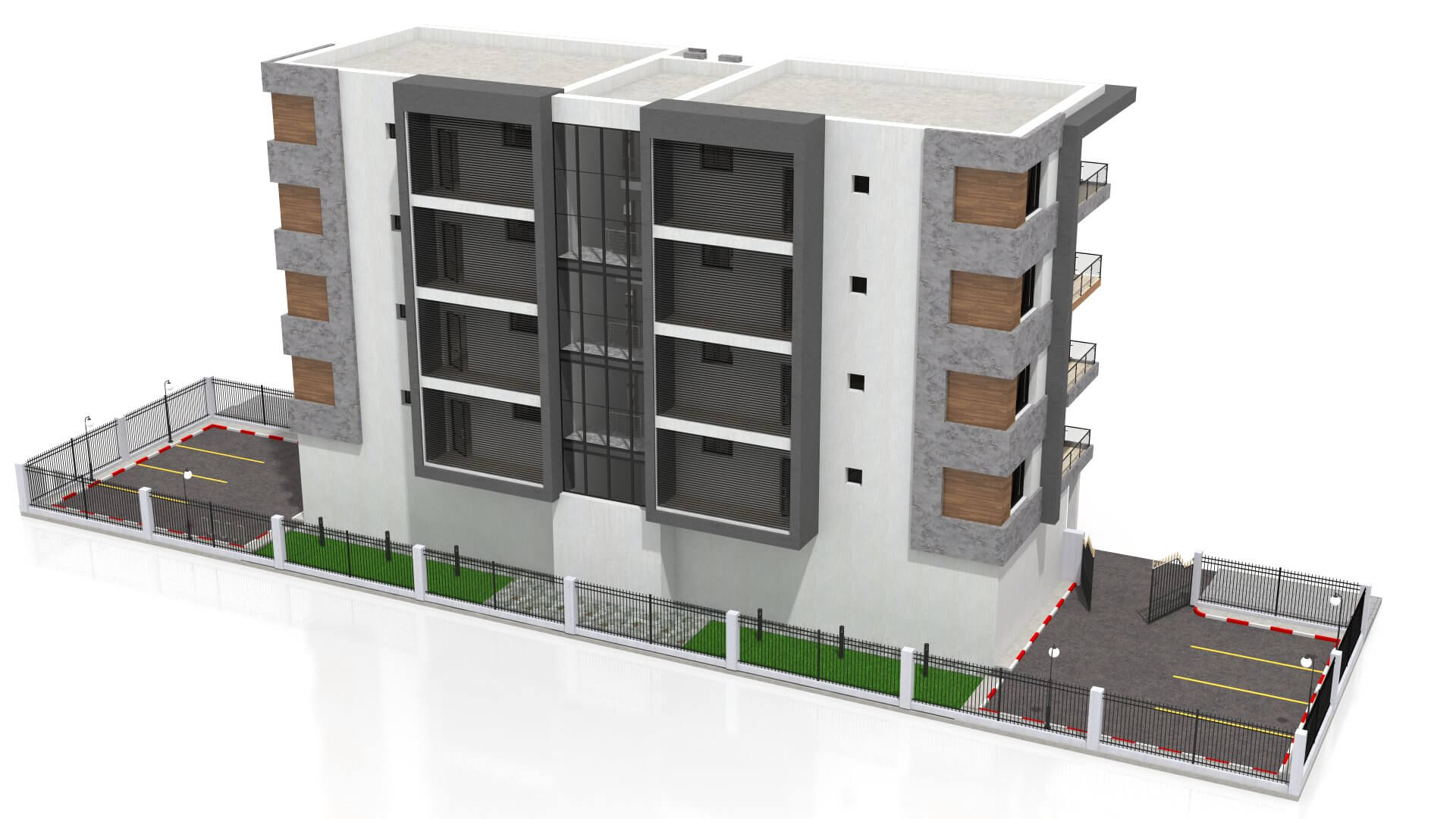 Residential Tenement Block - 3D Model by zyed