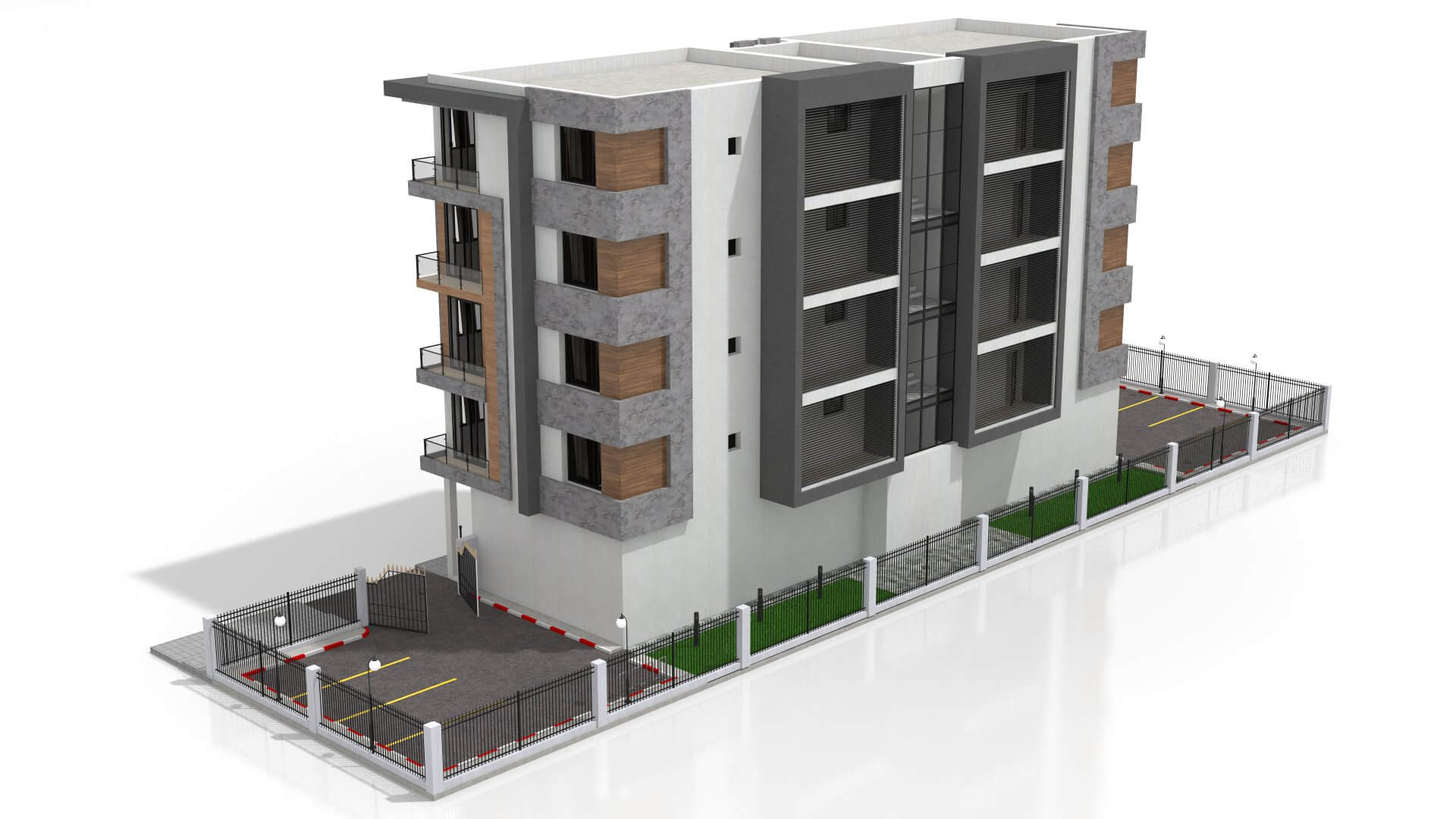 Residential Tenement Block - 3D Model by zyed