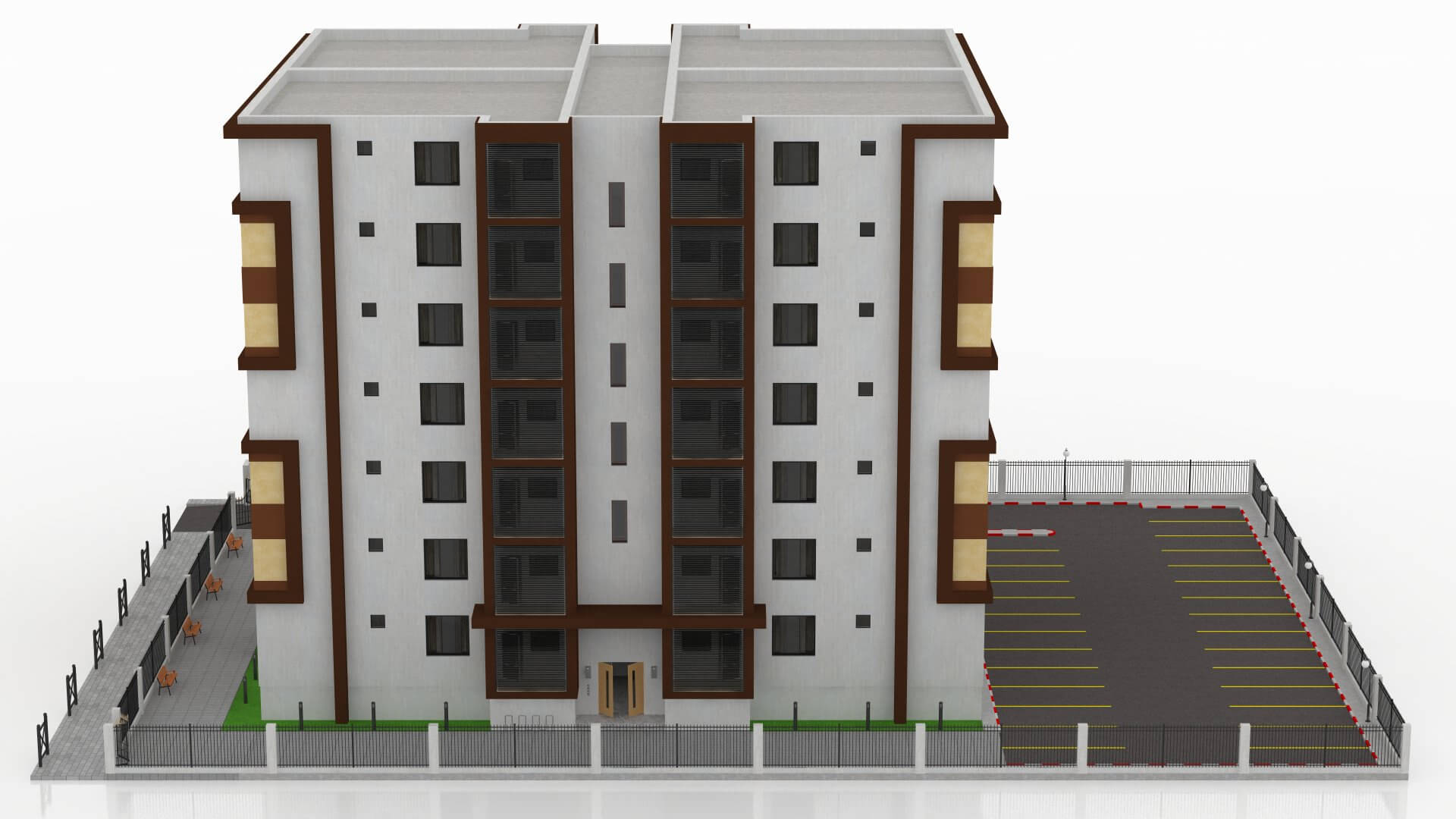 Residential Tenement Block - 3D Model by zyed