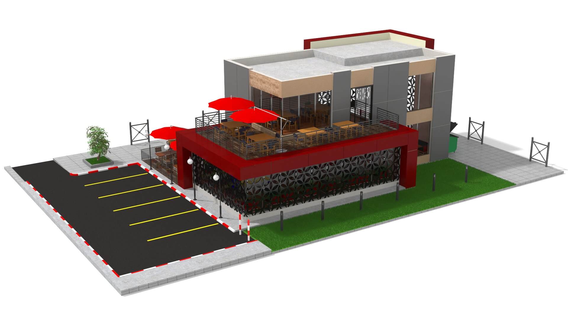 Restaurant - 3D Model by zyed