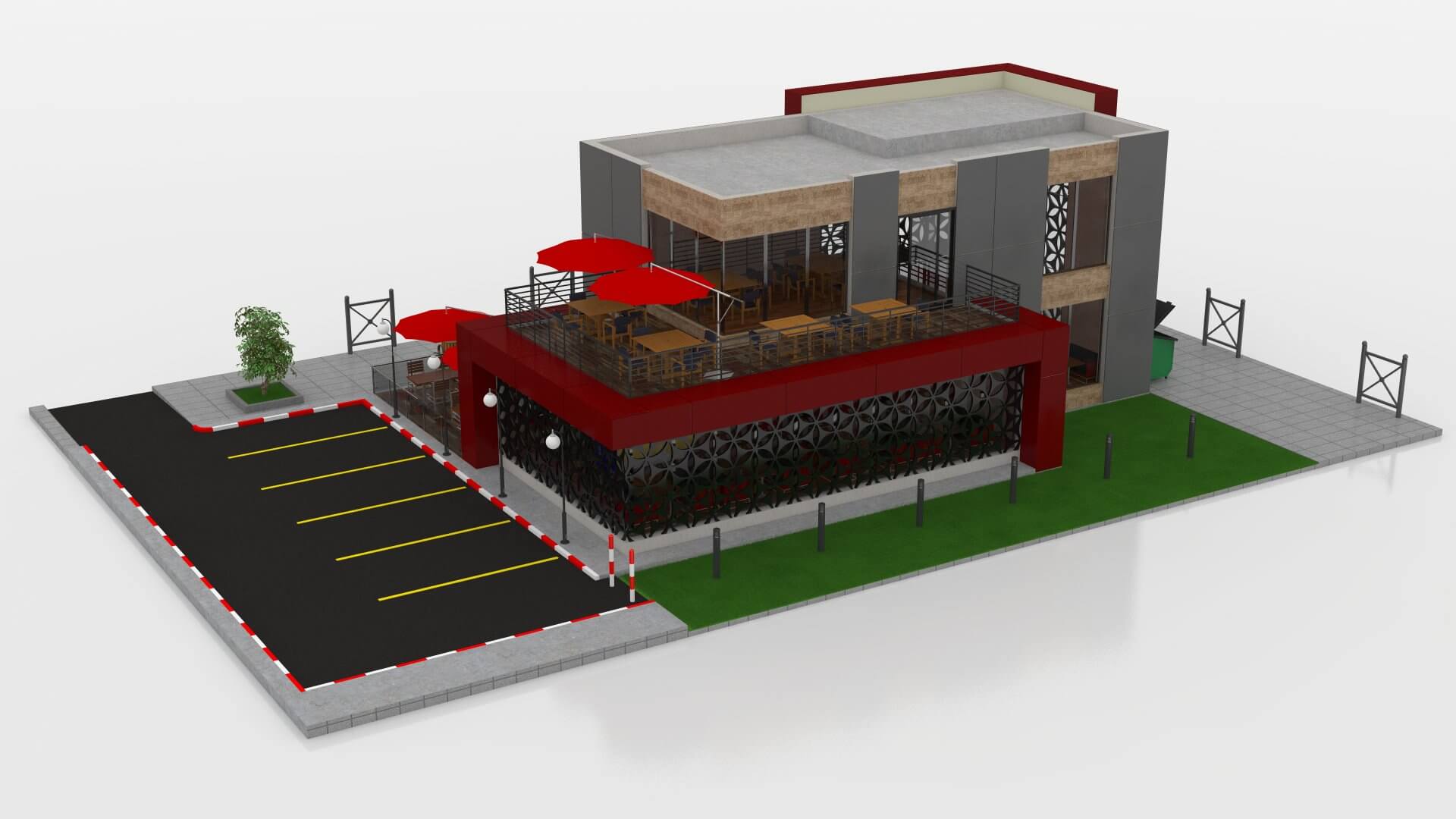 Restaurant - 3D Model by zyed