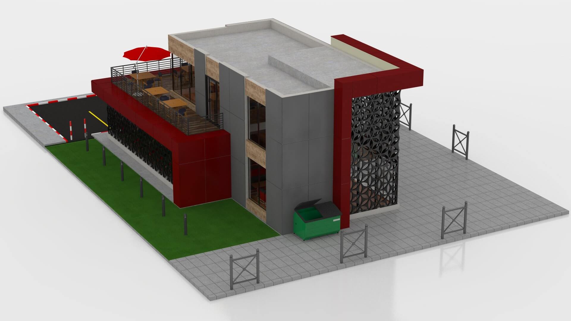 Restaurant - 3D Model by zyed