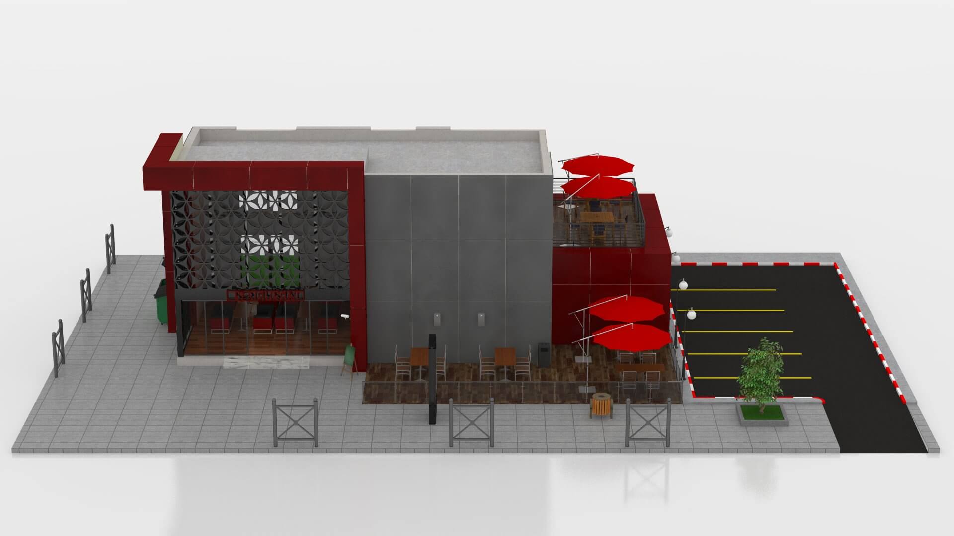 Restaurant - 3D Model by zyed