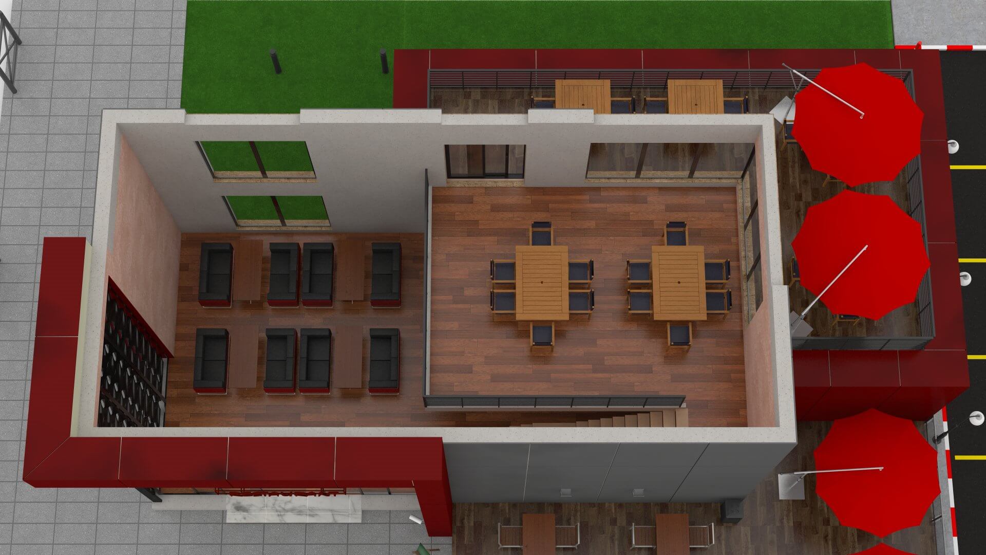 Restaurant - 3D Model by zyed
